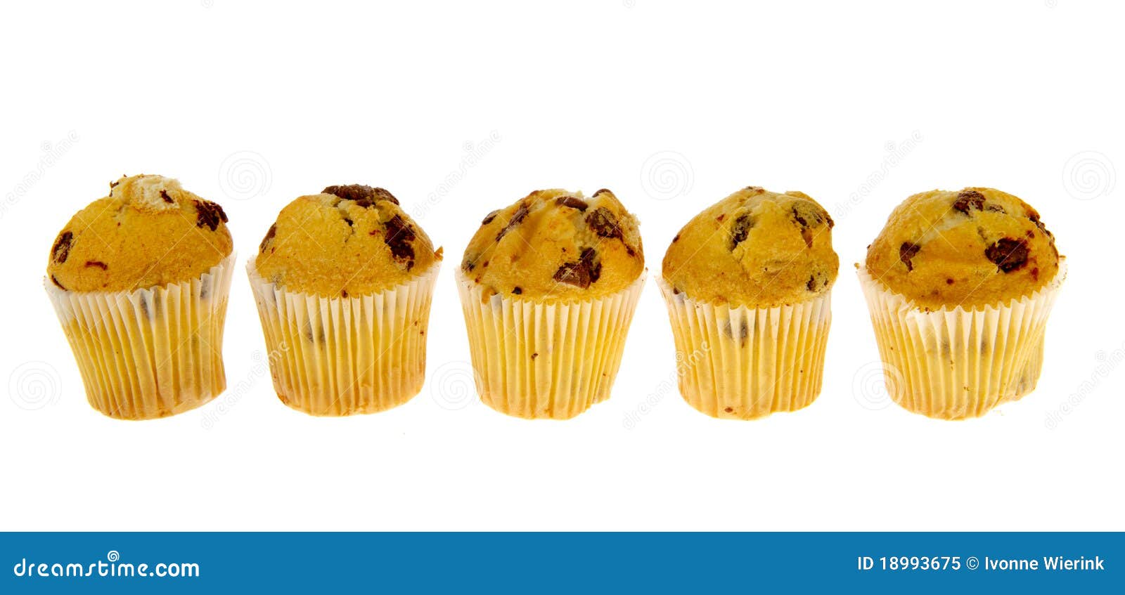 Row chocolate muffins stock image. Image of food, chocolate - 18993675