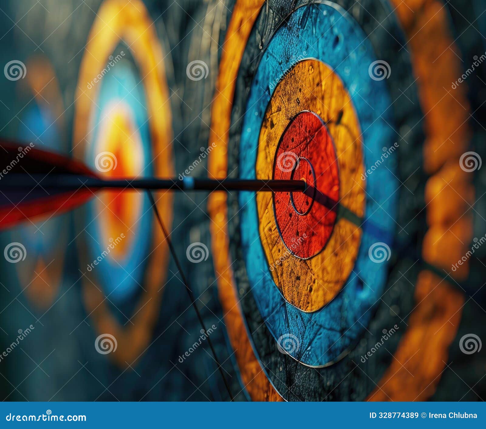 Row of Circle Archery Target Stock Illustration - Illustration of ...