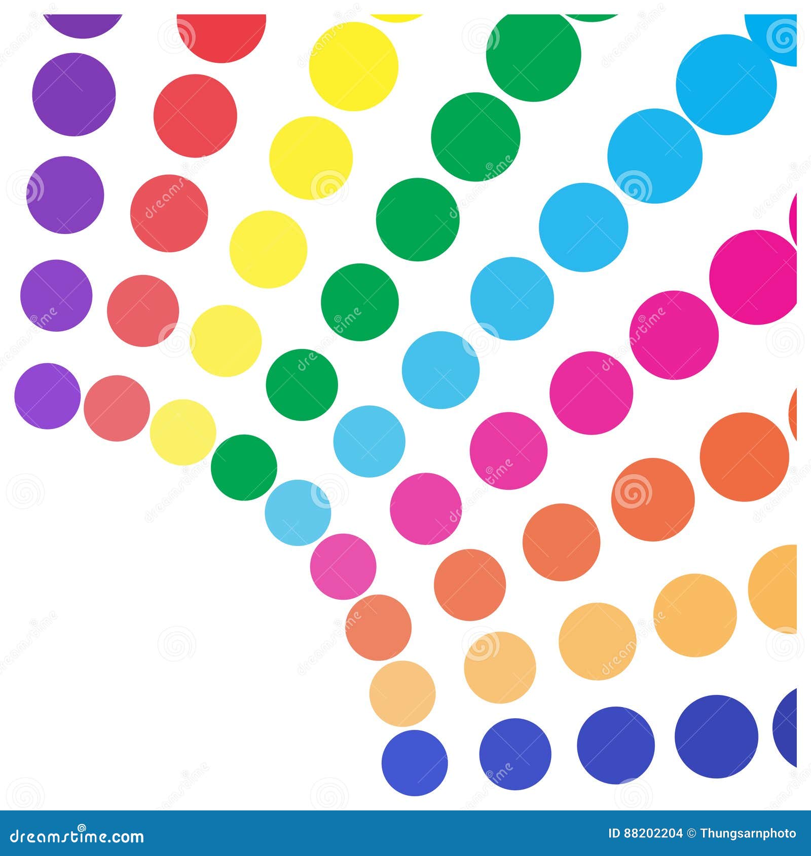 Row of colorful cycles stock vector. Illustration of effects - 88202204