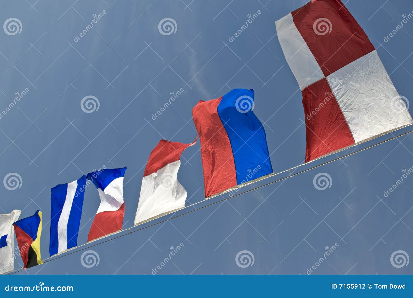Row of colorful flags stock photo. Image of outdoor, outdoors - 7155912