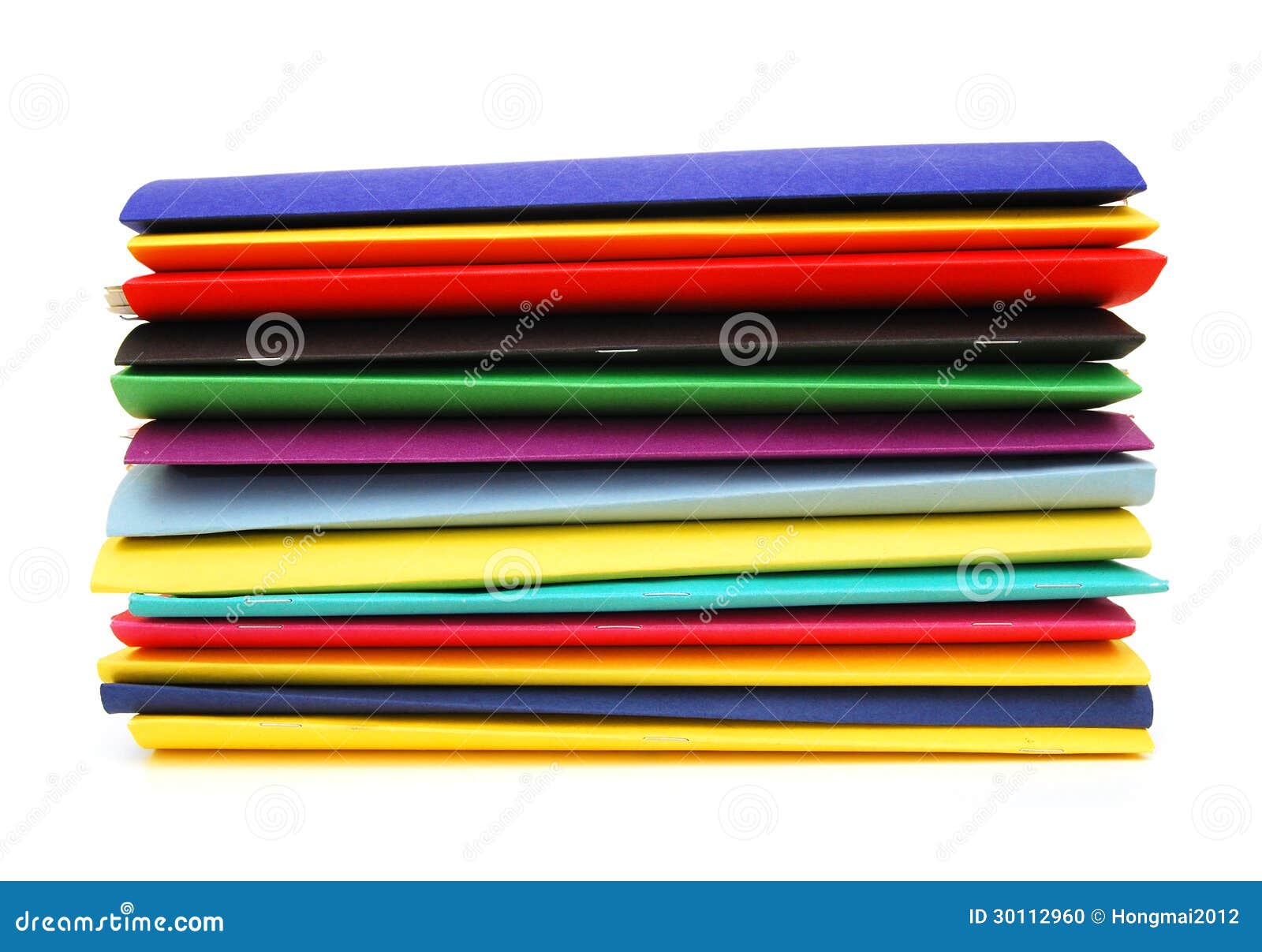 Colorful folders stock photo. Image of information, binder - 30112960