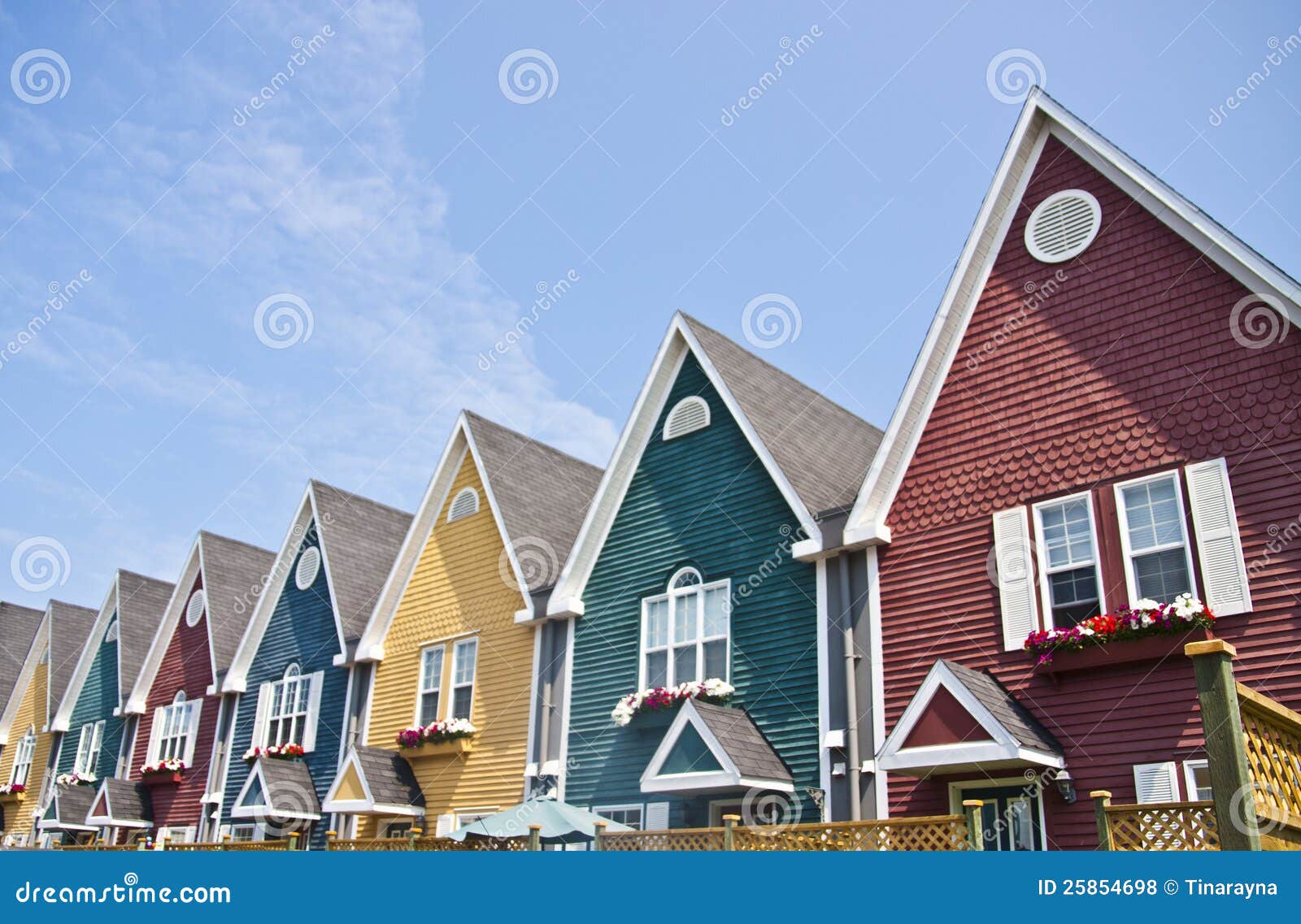 Row of Colorful Houses stock photo. Image of city, colorful - 25854698