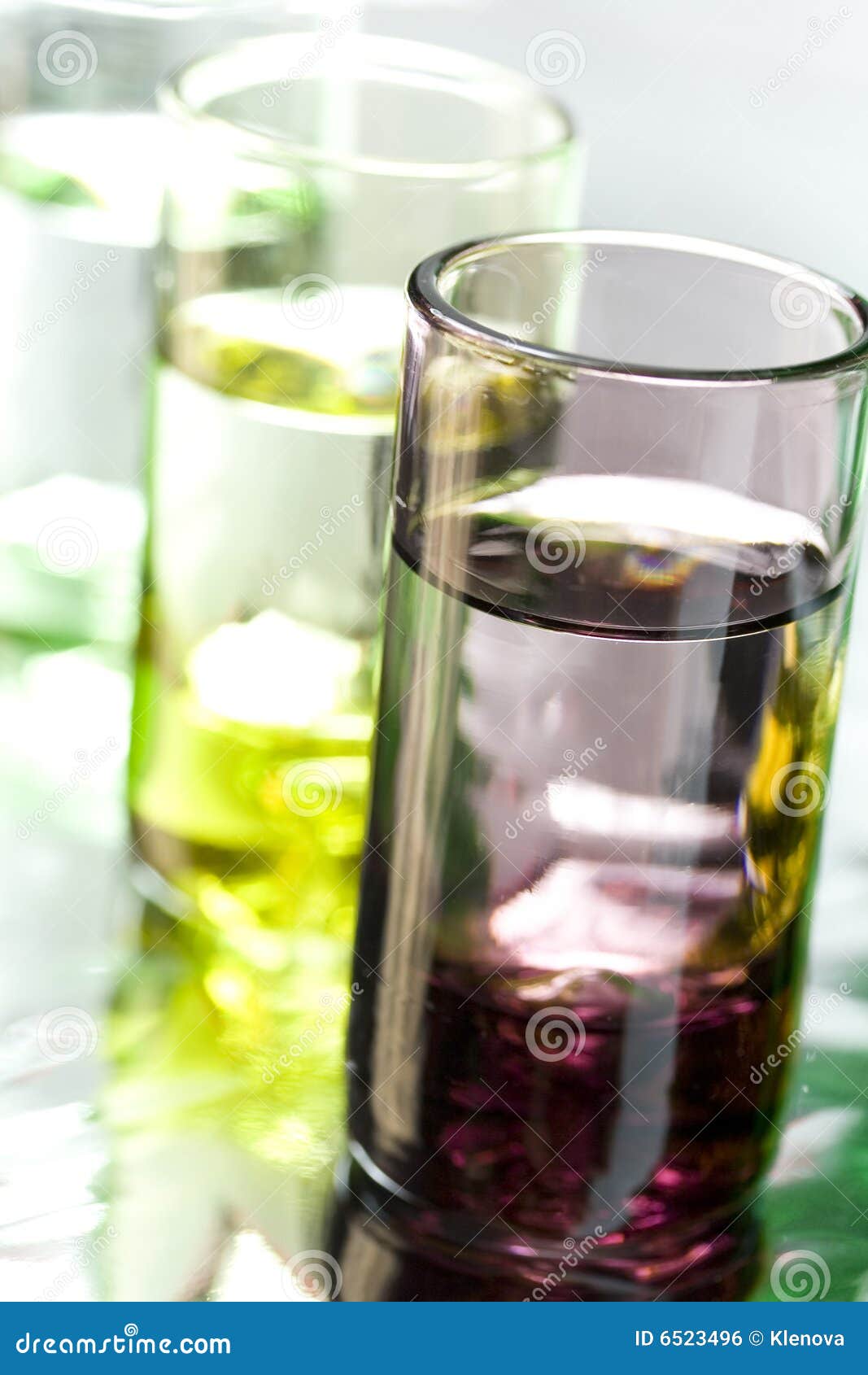 Row of colorful shots stock photo. Image of drop, assortment - 6523496