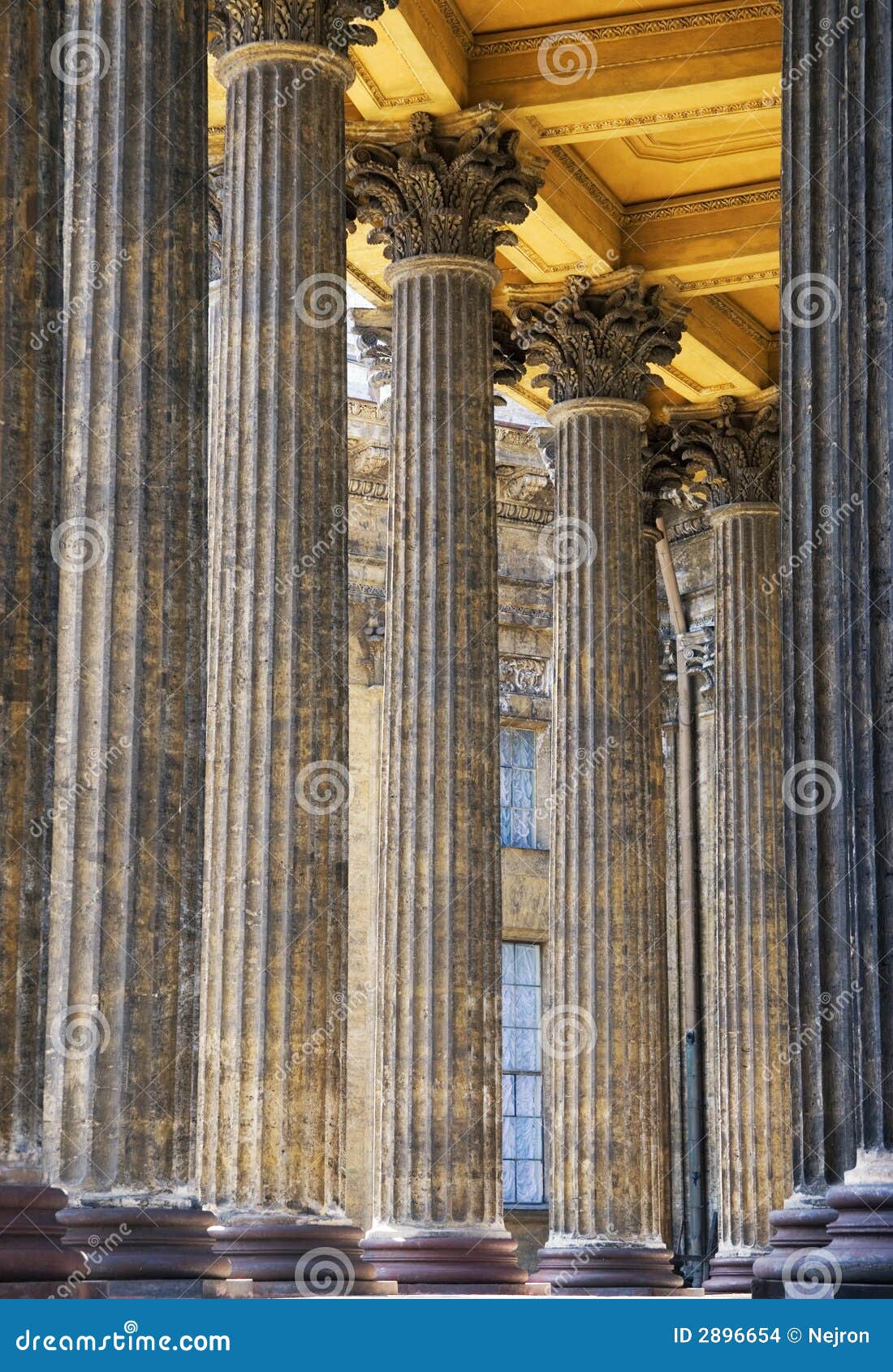 Row of columns stock photo. Image of deco, background - 2896654