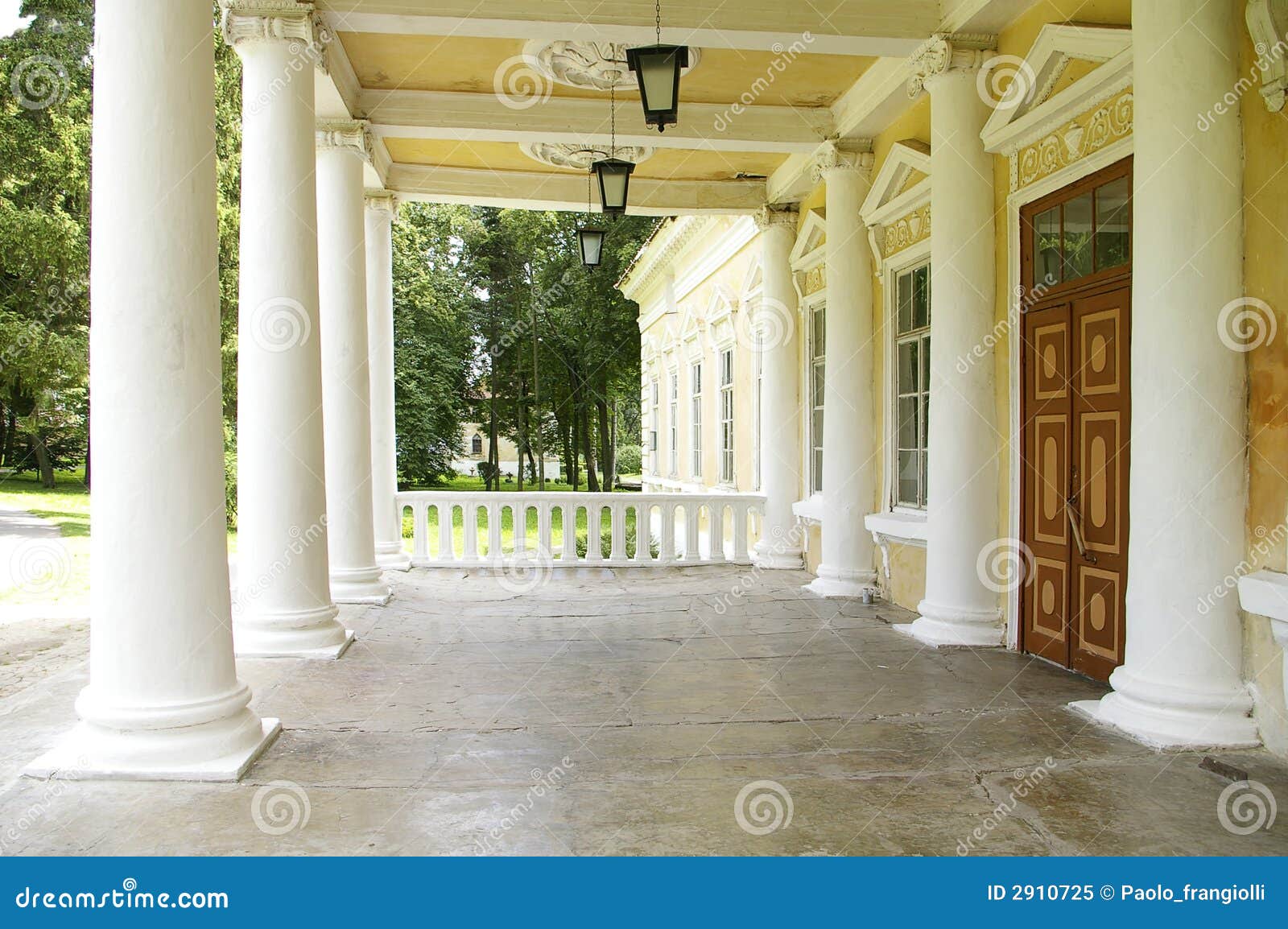 Row of columns stock image. Image of classical, white - 2910725