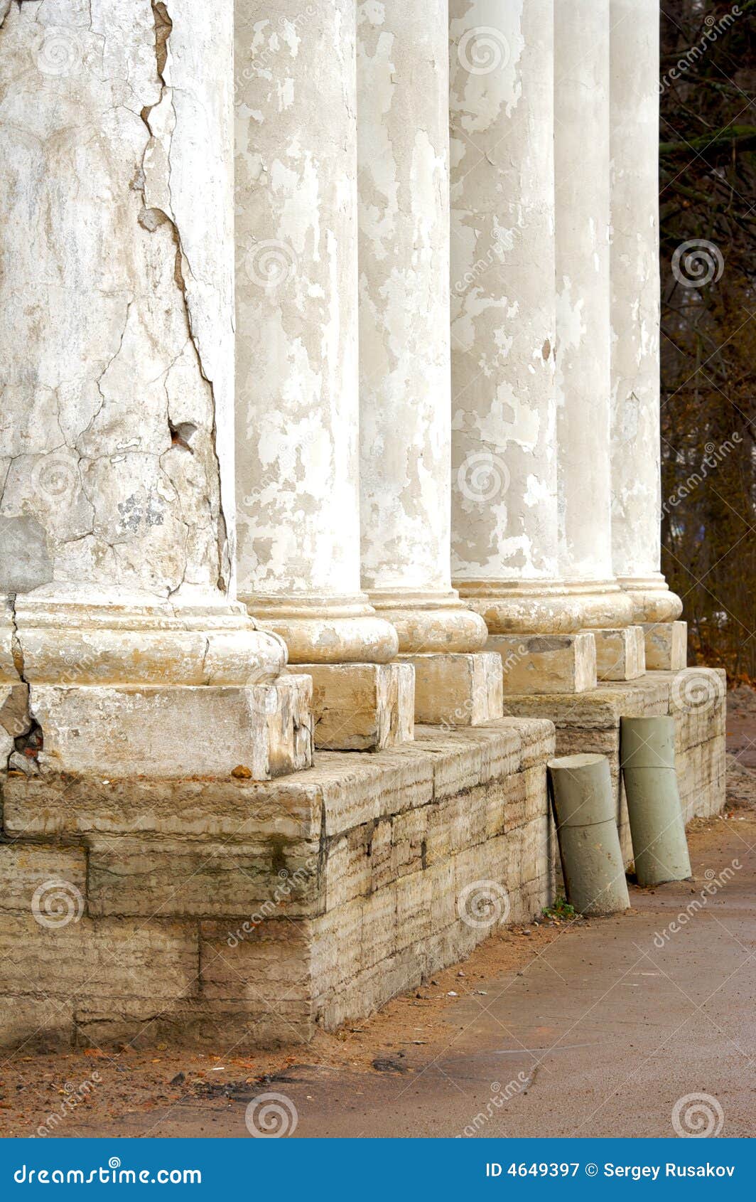A row of columns stock image. Image of entrance, marble - 4649397