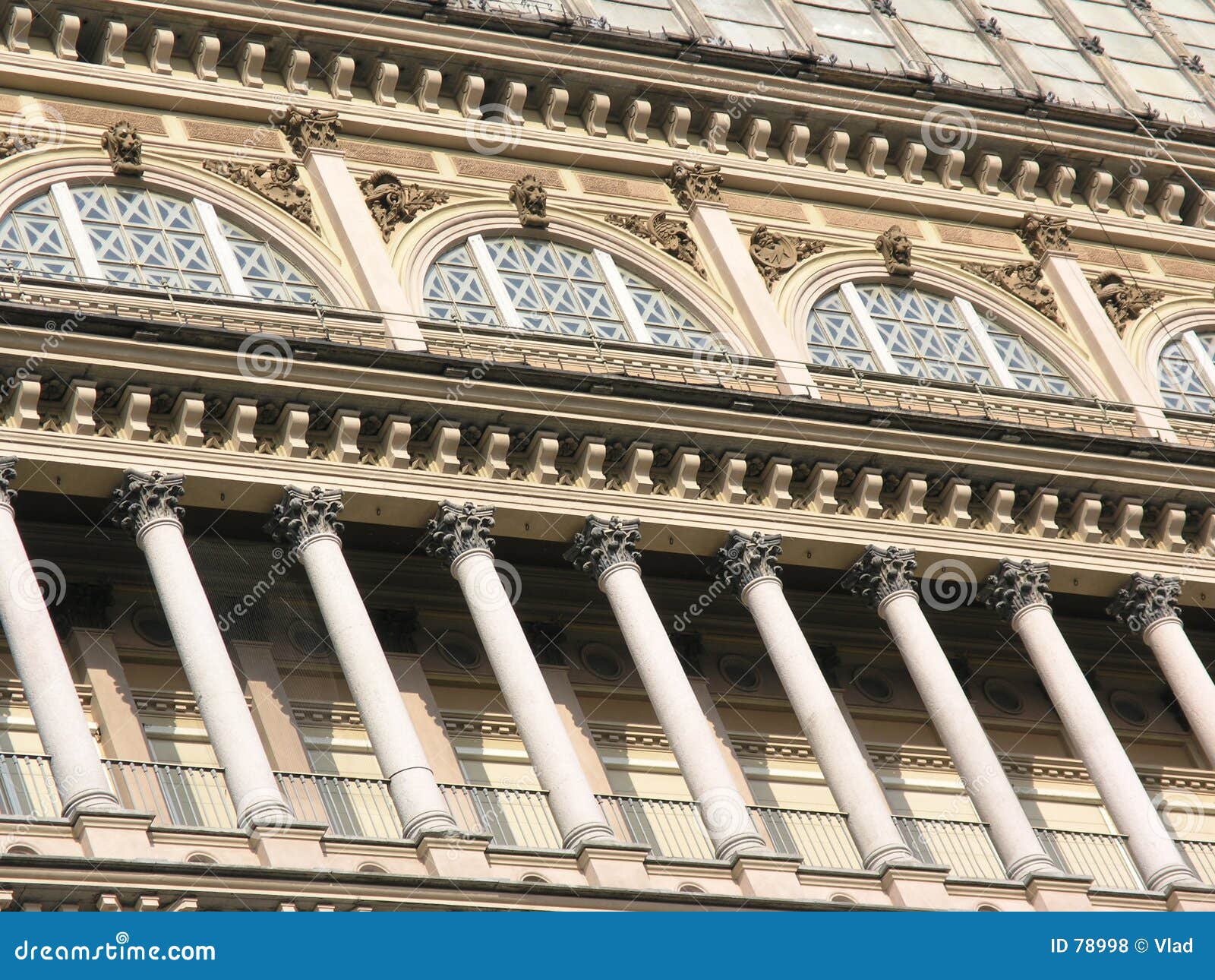 Row of Columns stock photo. Image of city, order, architecture - 78998