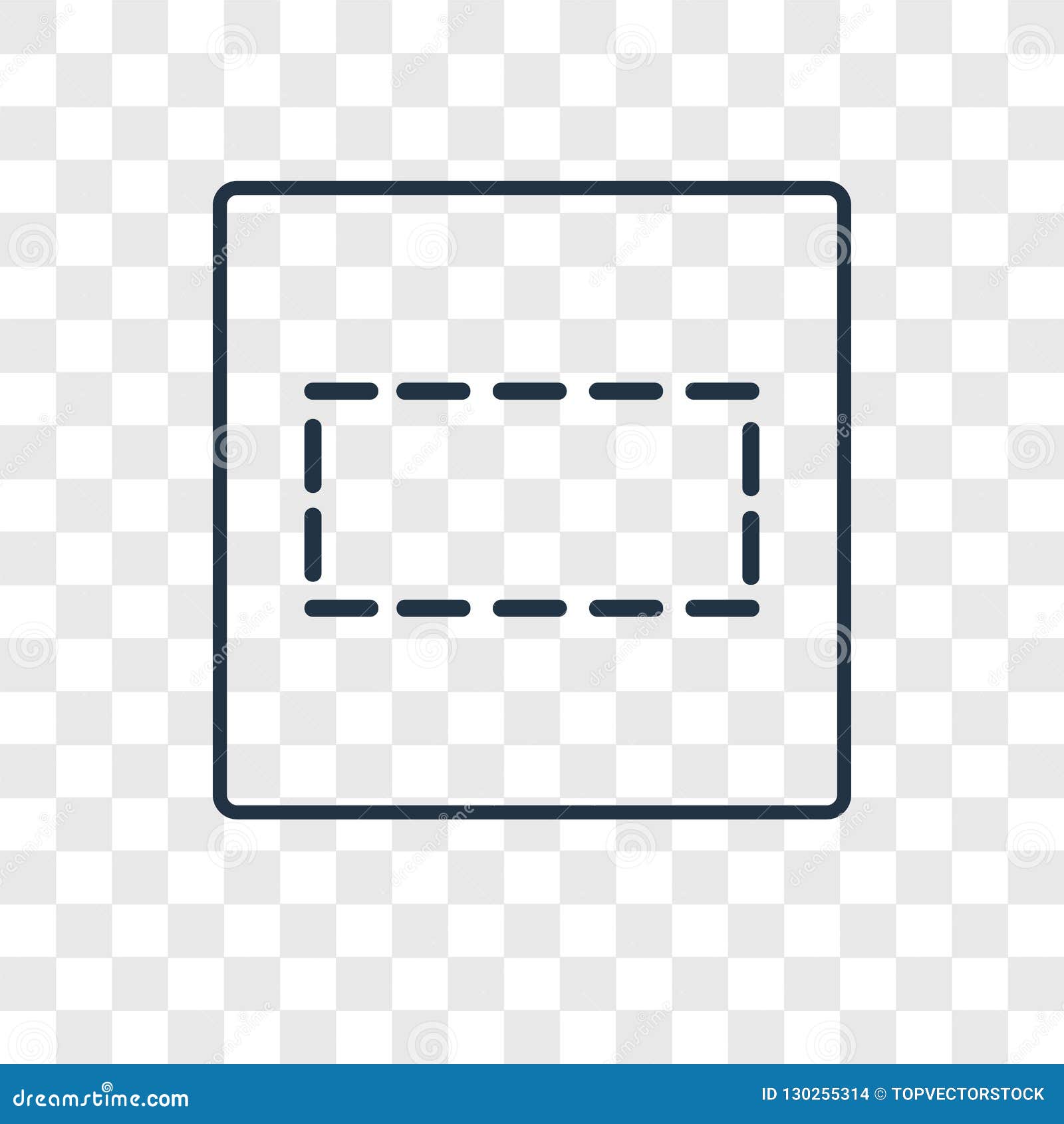 Row Concept Vector Linear Icon Isolated on Transparent Background, Row ...