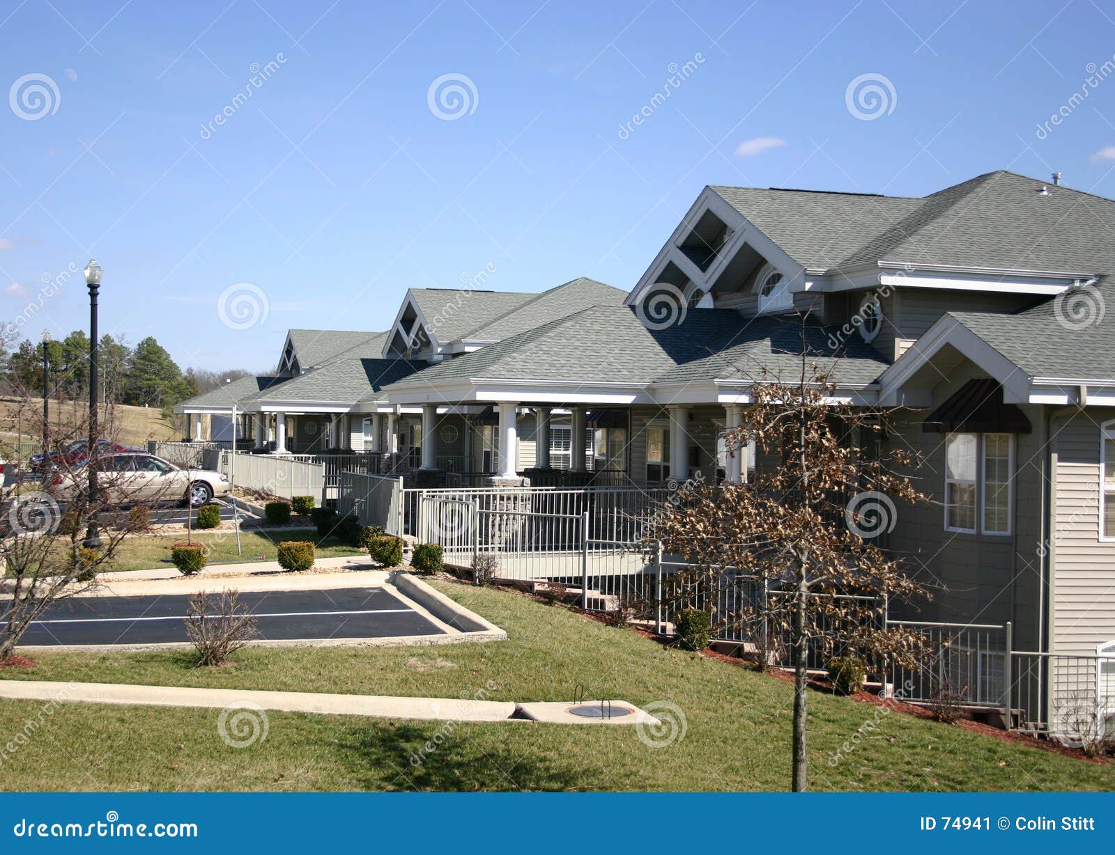 Row of condos 2 stock image. Image of architecture, condos - 74941