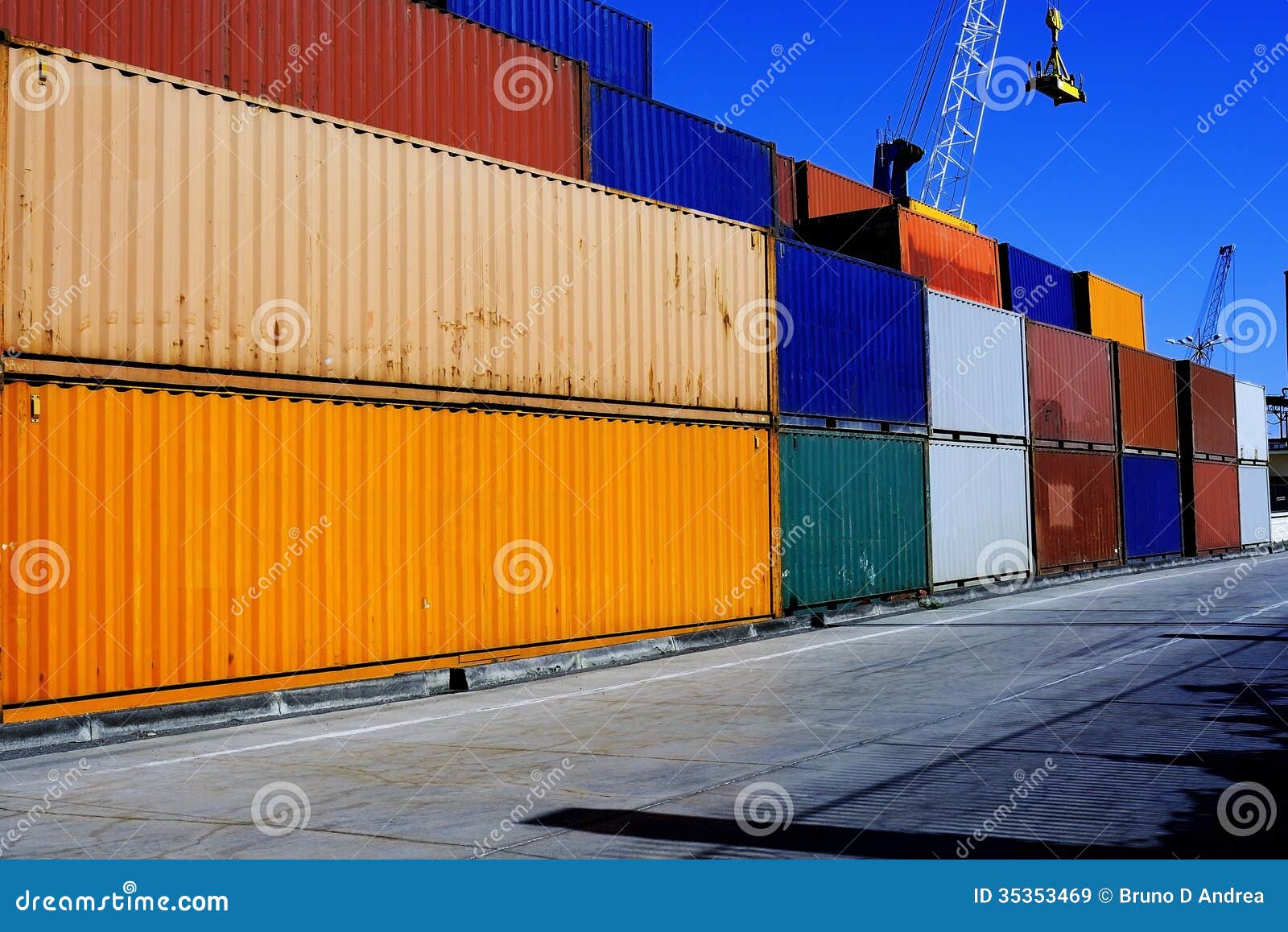 Row container stock image. Image of truck, cargo, stack - 35353469