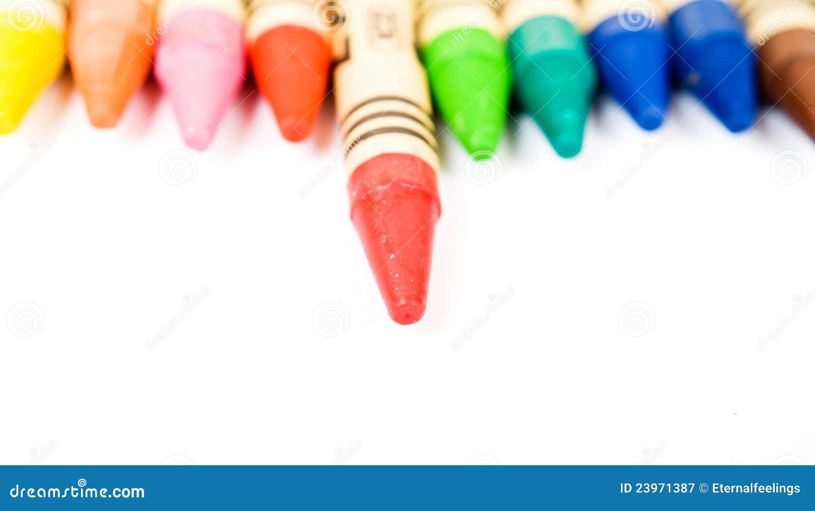 Row of Crayons stock image. Image of graphic, multicolor - 23971387