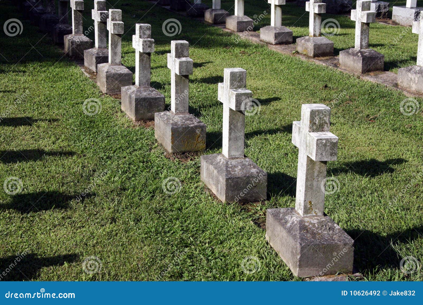 Row of crosses stock photo. Image of grave, remembrance - 10626492