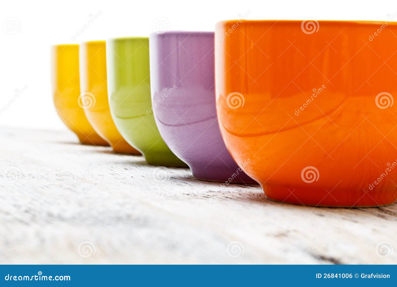 Row of cups stock photo. Image of utensil, bright, coffee - 26841006