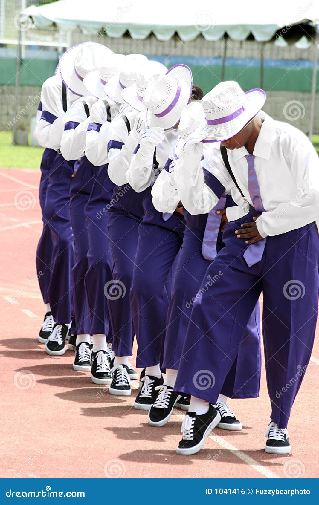 Row of dancers performing stock photo. Image of colorful - 1041416