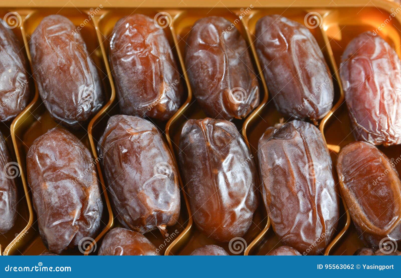 Row of a Date Palm on a Market Stock Photo - Image of eating, exotic ...