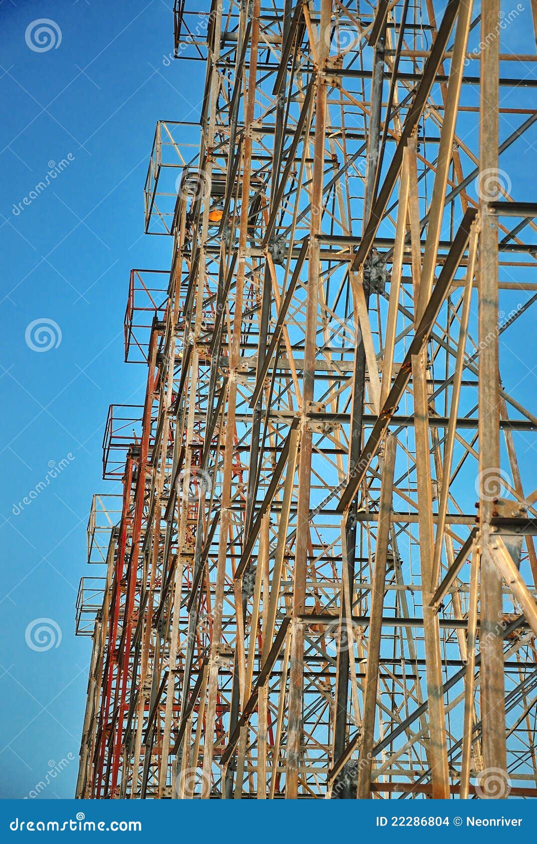 Row of Derricks stock photo. Image of energy, towers - 22286804