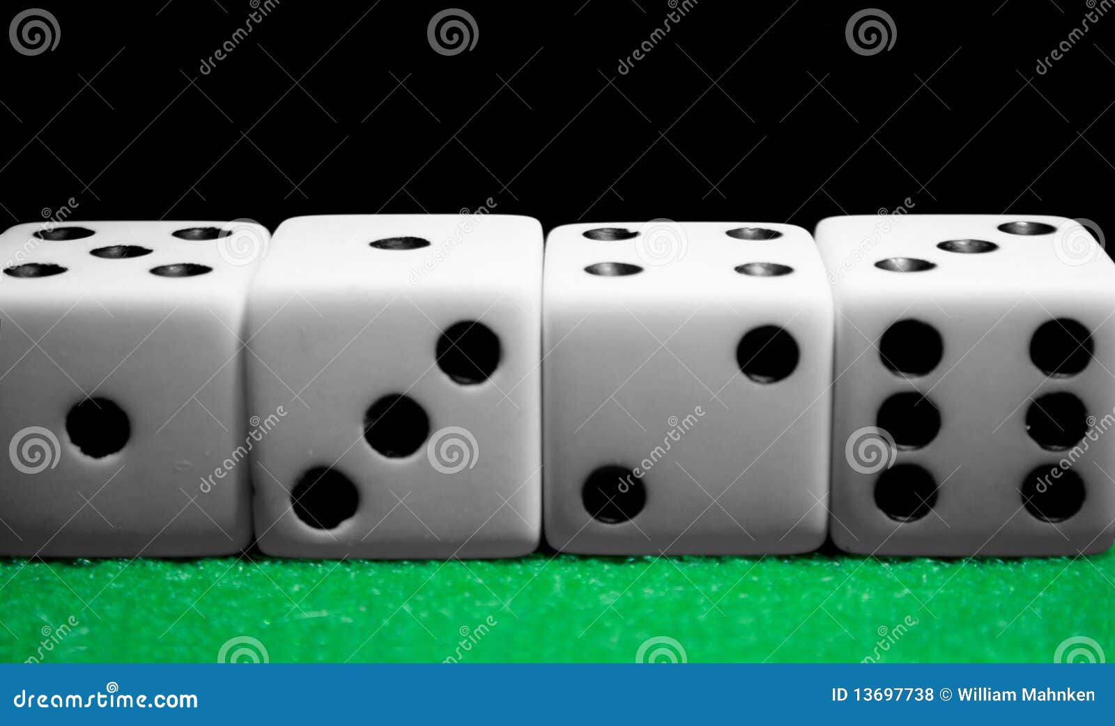 Row of dice stock photo. Image of chance, success, play - 13697738