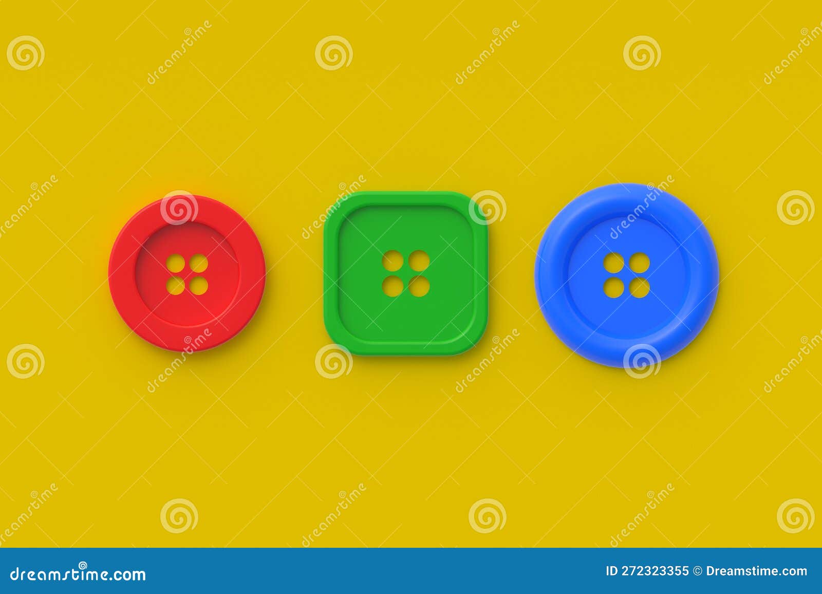 Row of Different Buttons for Clothes. Textile Industry Stock ...