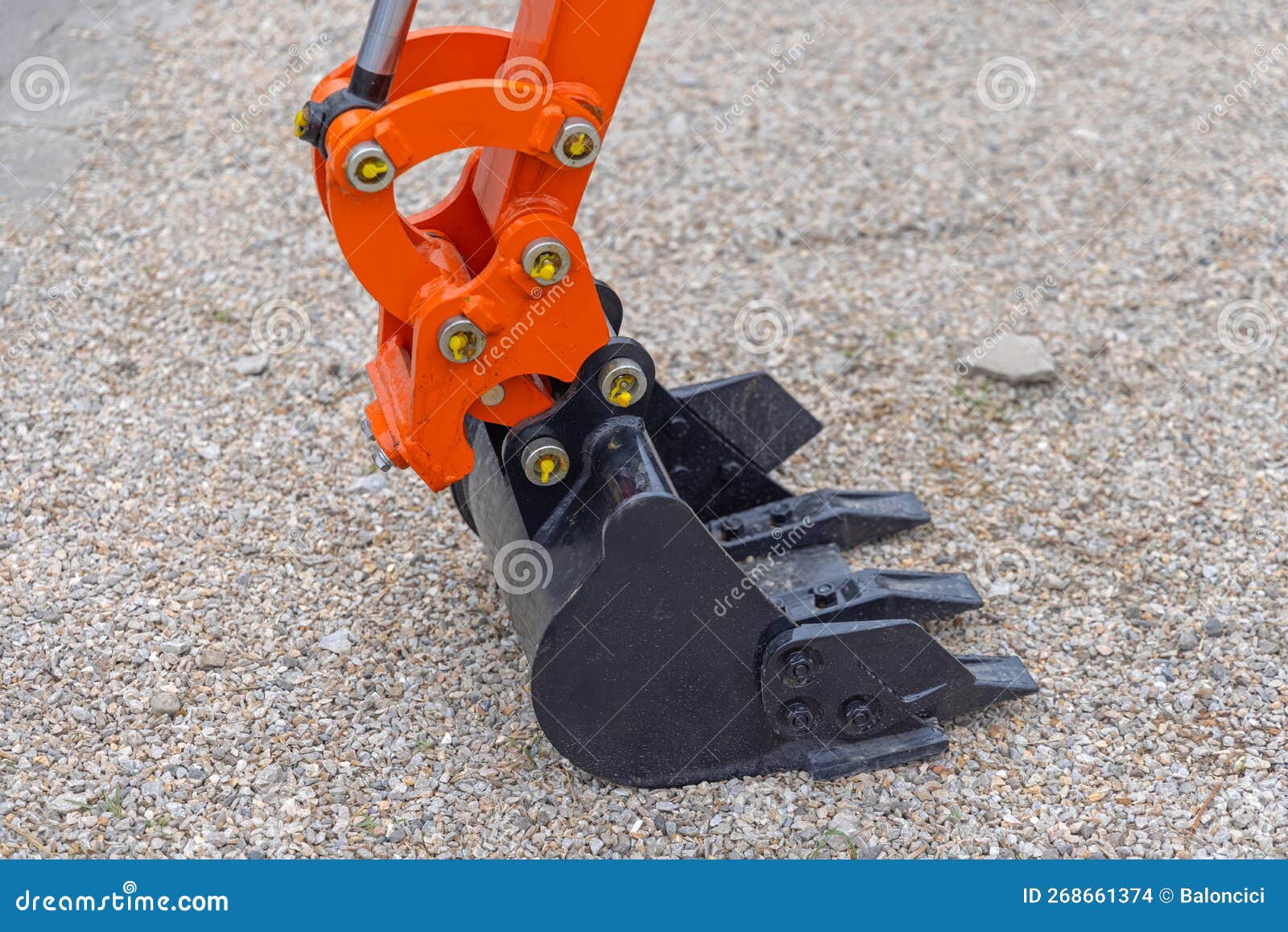 Row Digger Narrow Bucket stock photo. Image of europe - 268661374