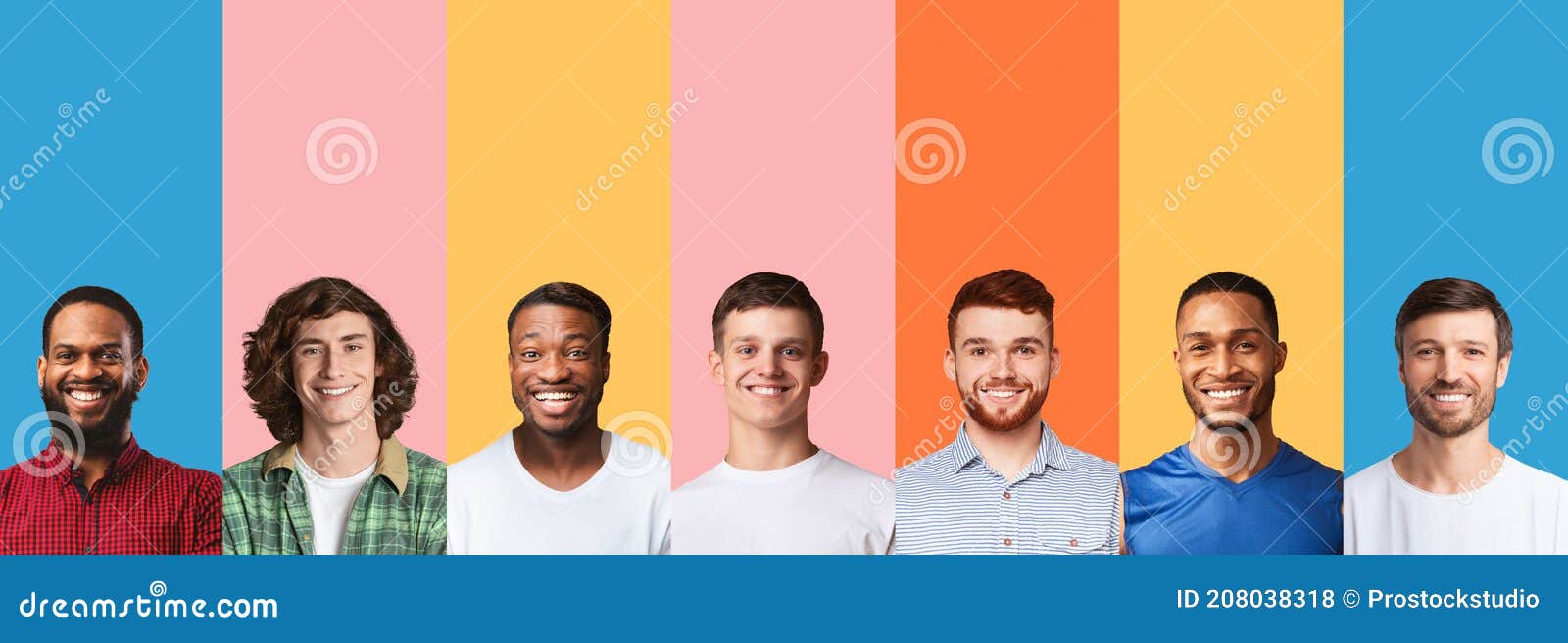 Diverse Males And Females Smiling Faces Over Colorful Backgrounds ... Diverse Males And Females Smiling Faces Over Colorful Backgrounds ...