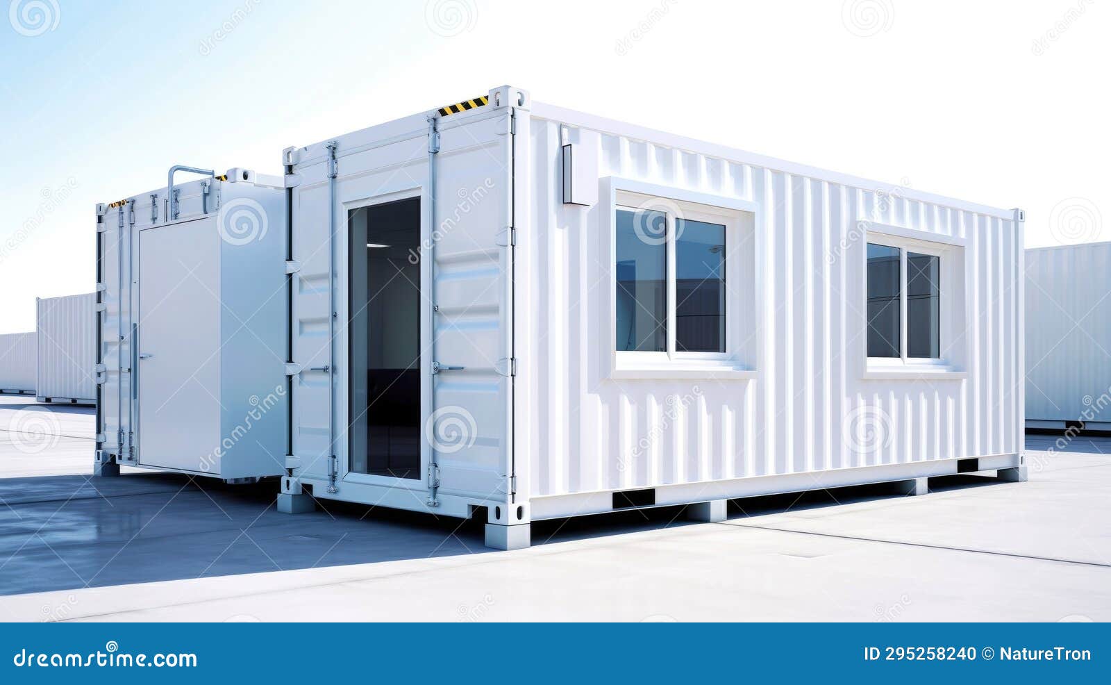 Row of Doors Isolated Row of Doors Stock Photo - Image of camping, park ...