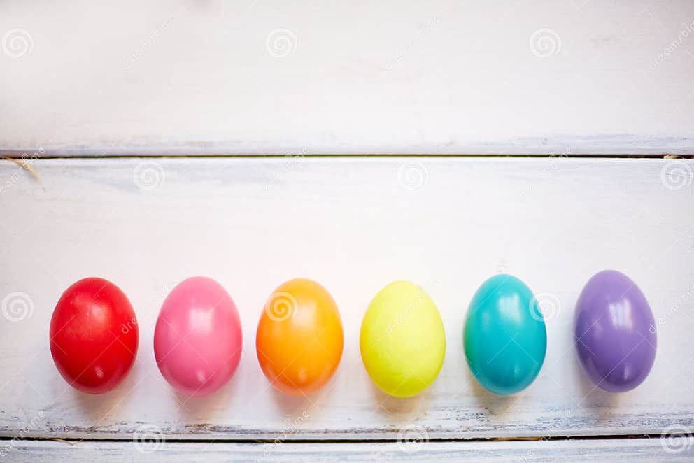 Row of Easter eggs stock image. Image of eternal, color - 55223691