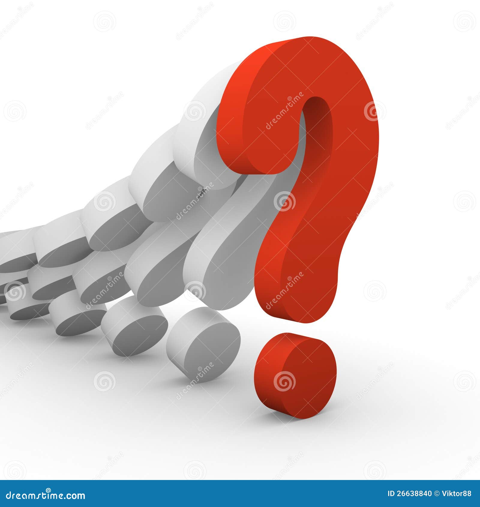 Row Of Falling Interrogation Marks Royalty-Free Stock Image ...