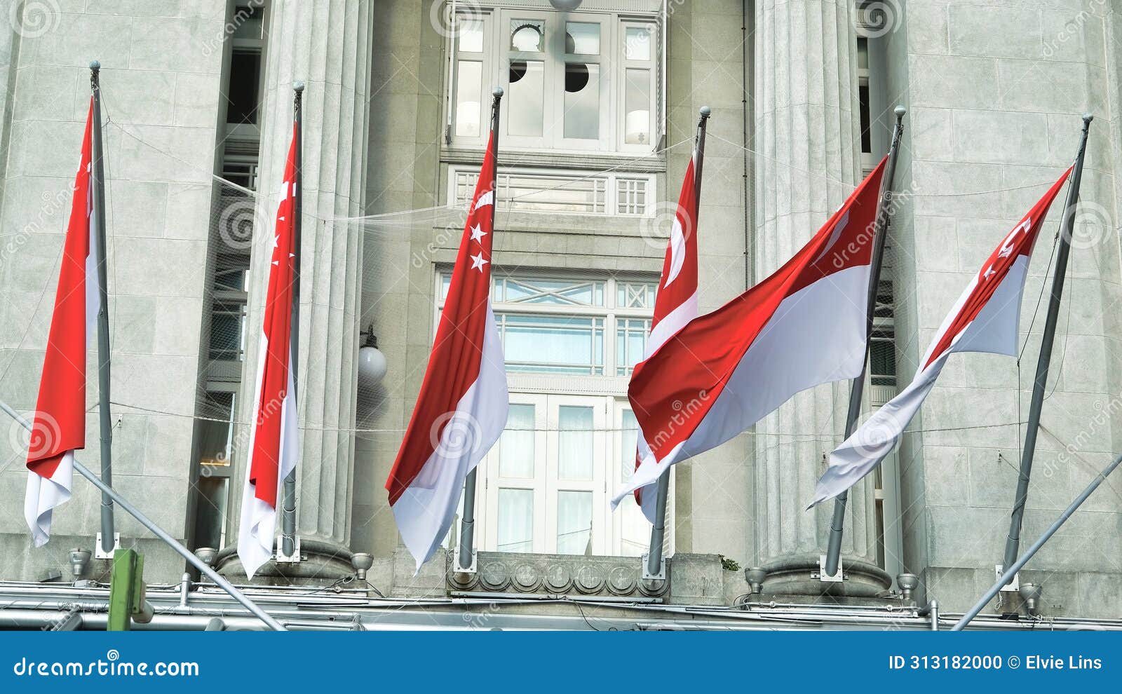 A Row of Flags are Flying Outside of a Building Editorial Image - Image ...