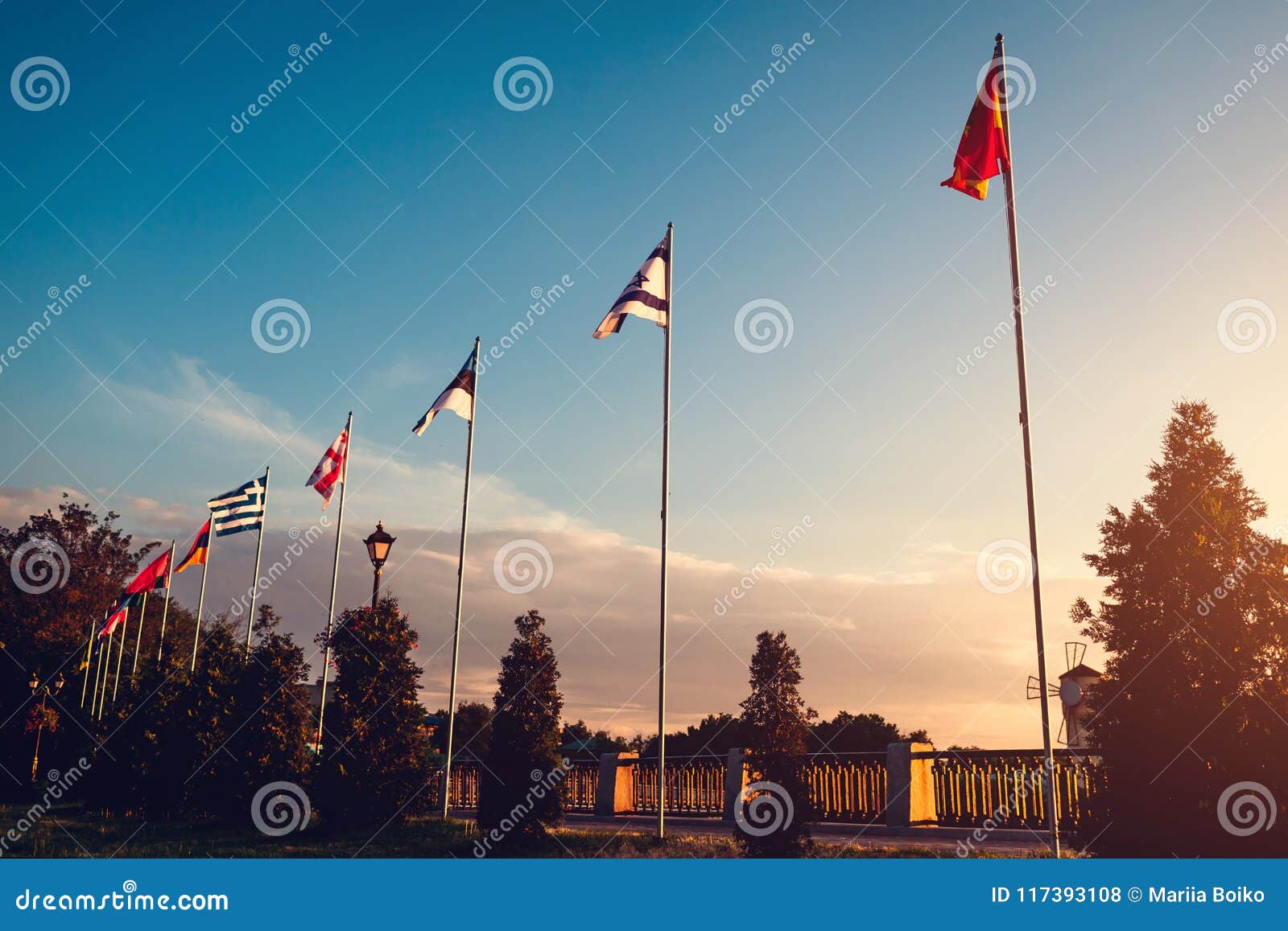 Flying Red Flags Flag Stock Image | CartoonDealer.com #48068785