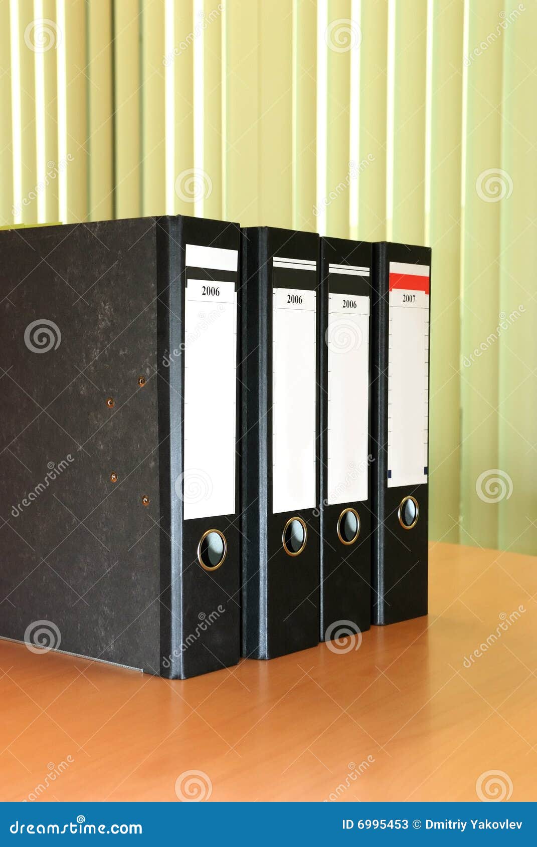 The row of the folders stock image. Image of supply, business - 6995453