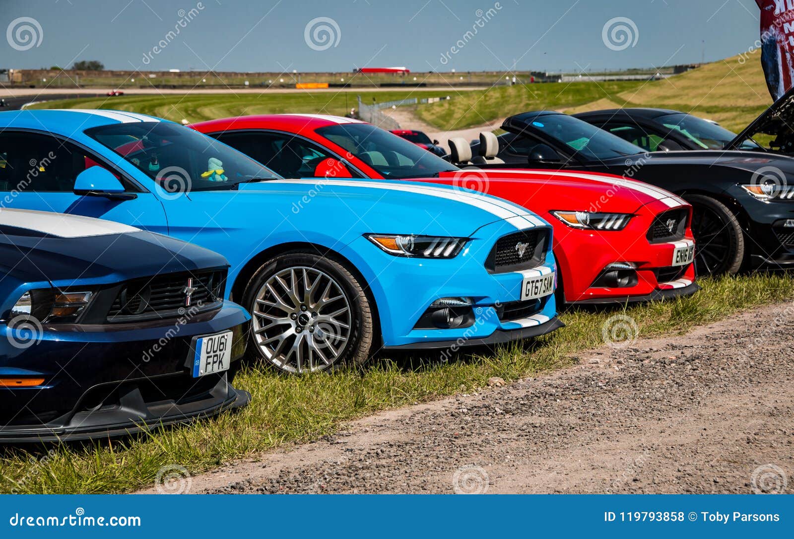 Ford Mustangs In A Public US Muscle Cars V8 Car Show Editorial Image ...