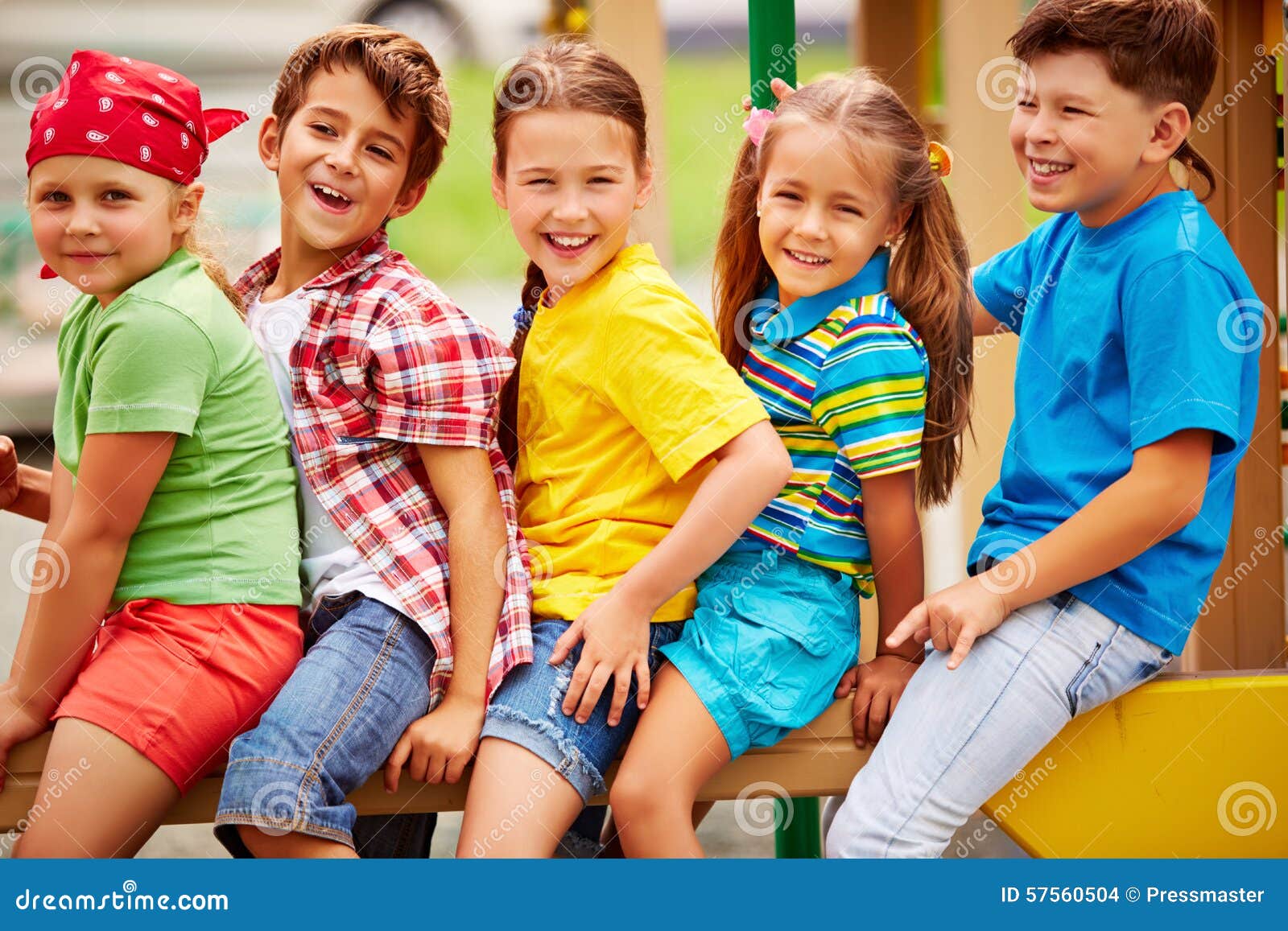 Row of friends stock photo. Image of cheerful, friendship - 57560504