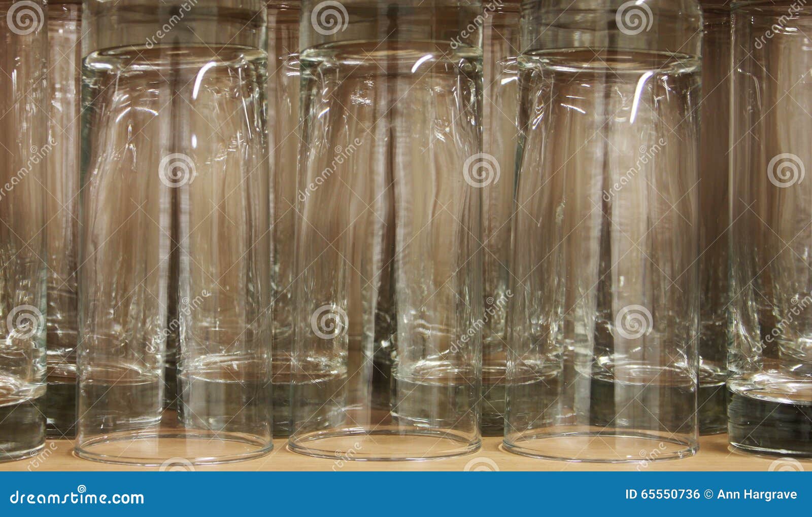 A Row Glass Tumblers stock photo. Image of tumbler, shiny - 65550736