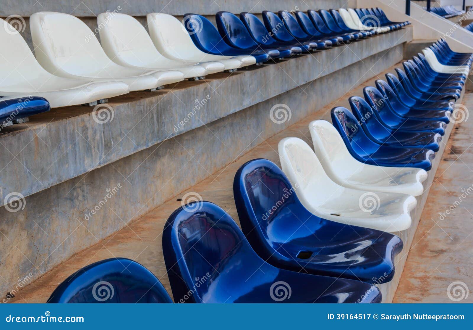 Row of Grandstand chairs stock image. Image of athletic - 39164517
