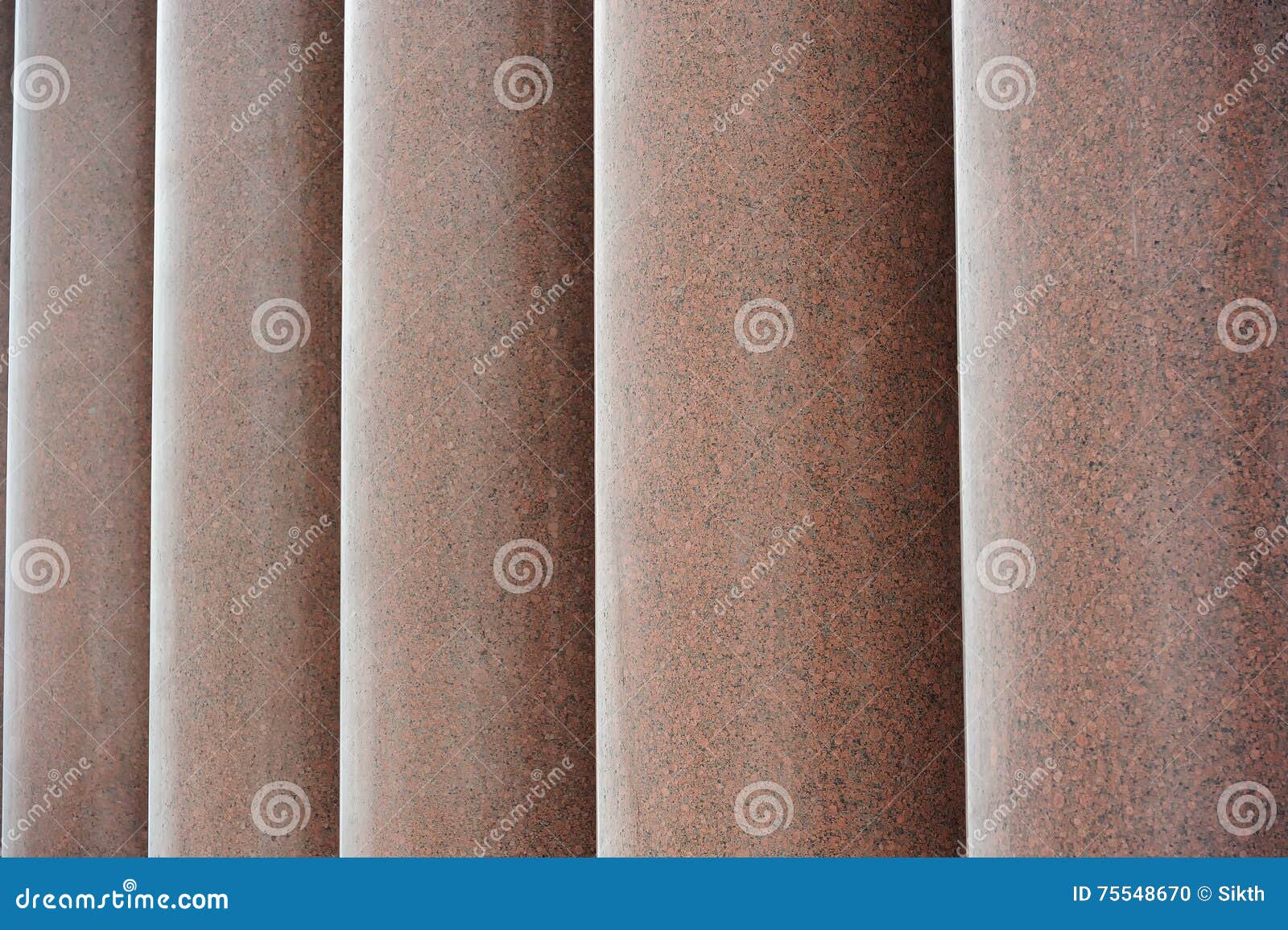 Row of Granite Columns stock photo. Image of finishing - 75548670