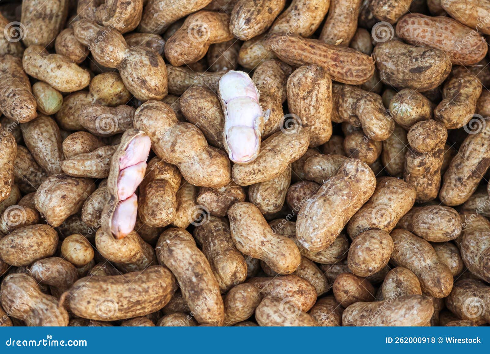 Closeup of a Heap of Peanuts Sold at a Market Stock Photo - Image of ...
