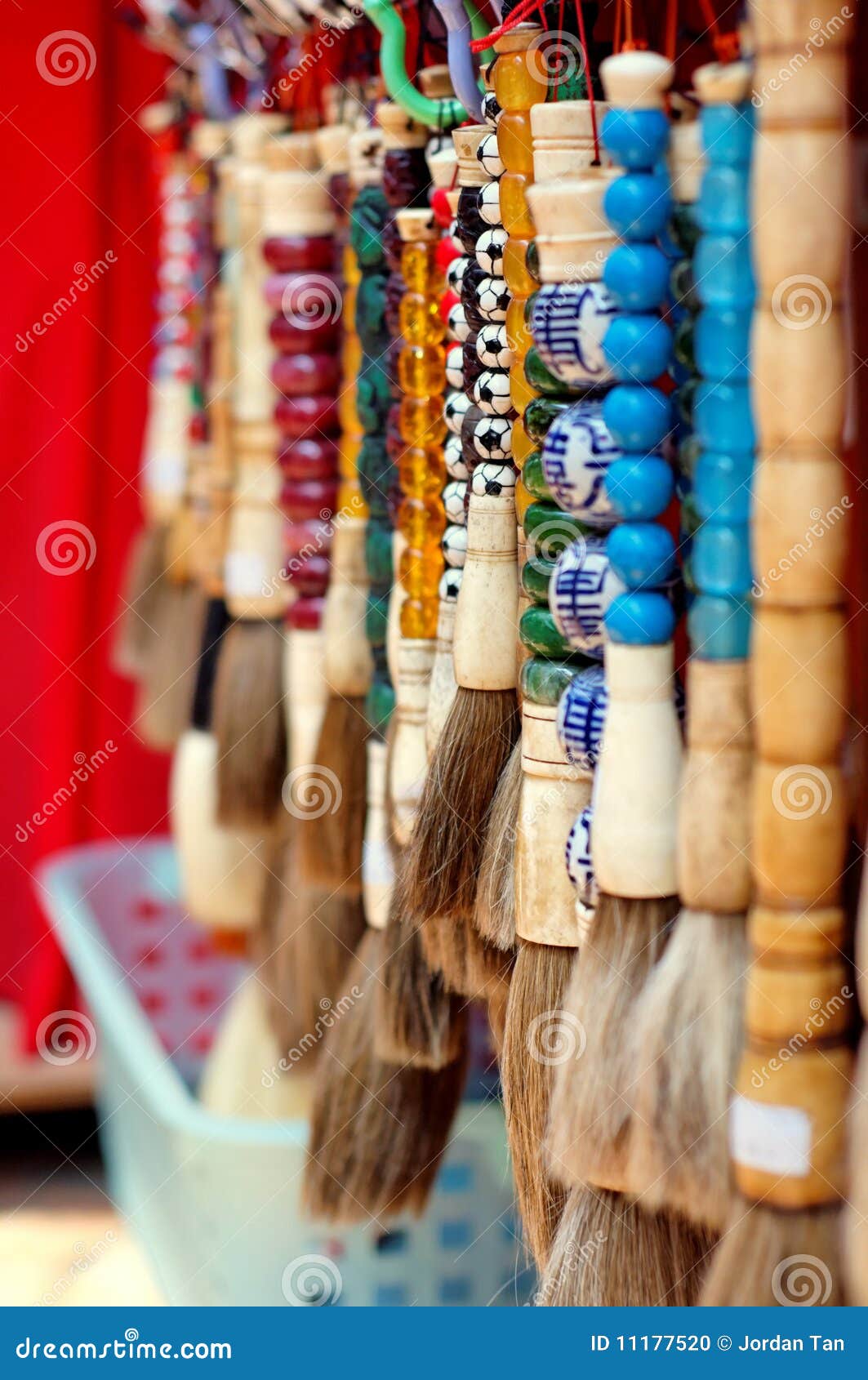 Row of handmade brushes stock photo. Image of paint, carve - 11177520