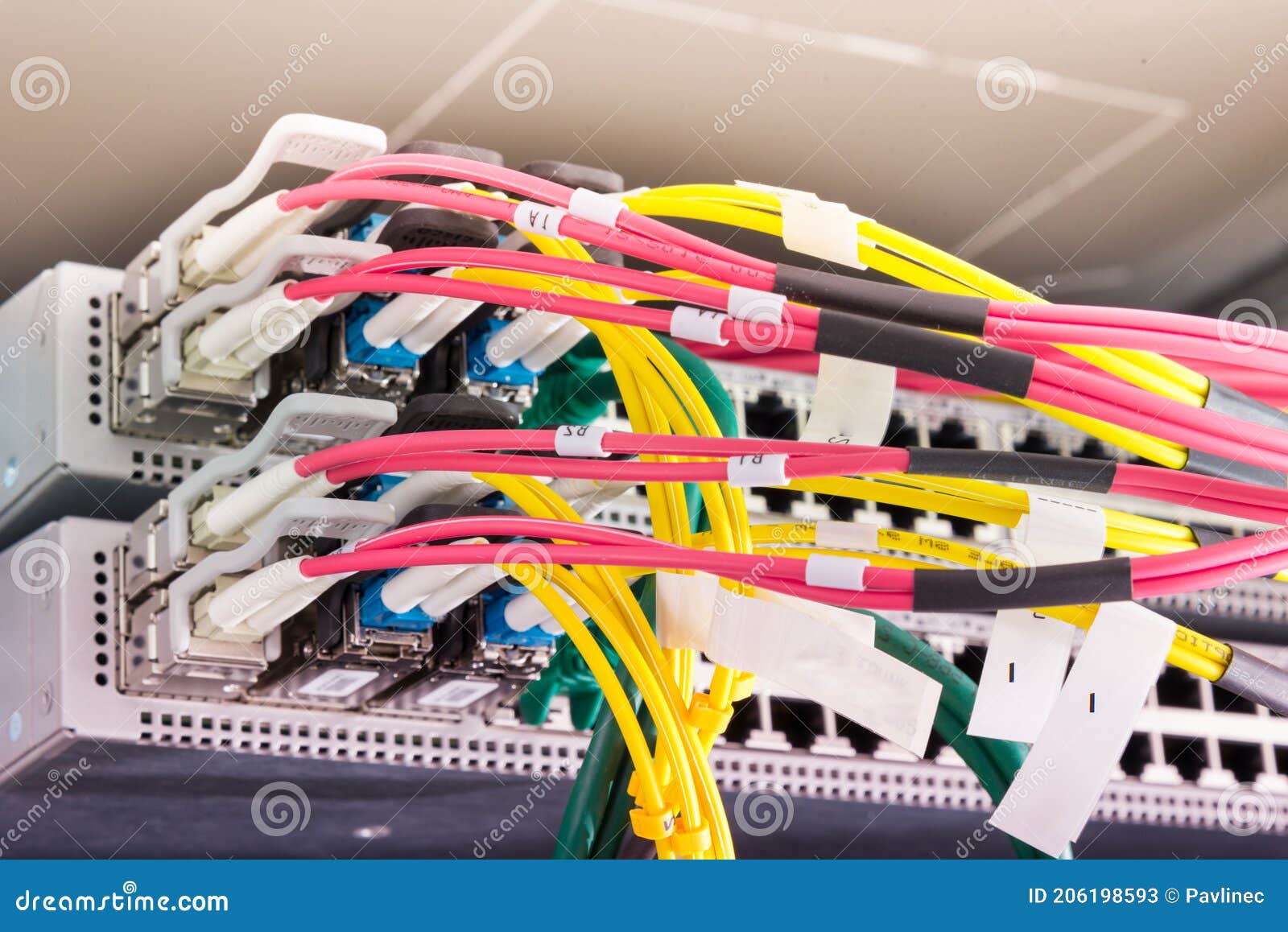 Cluster of Data Storage Hard Drives Inside Server Room Stock Image ...