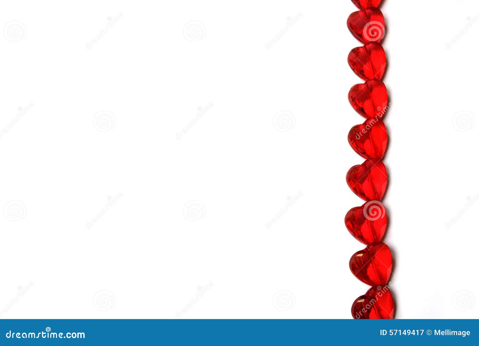 Row of hearts stock image. Image of line, love, white - 57149417