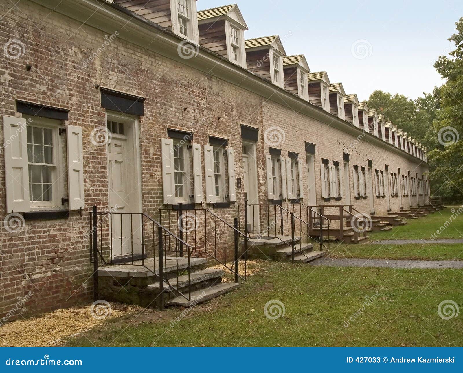 Row Homes stock image. Image of historic, colonial, jersey - 427033