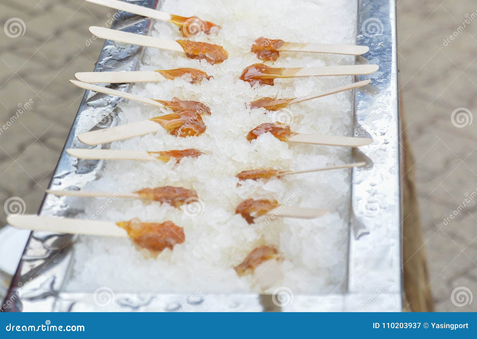 Hot Maple Syrup on a Stick in the Snow Stock Image - Image of ottawa ...