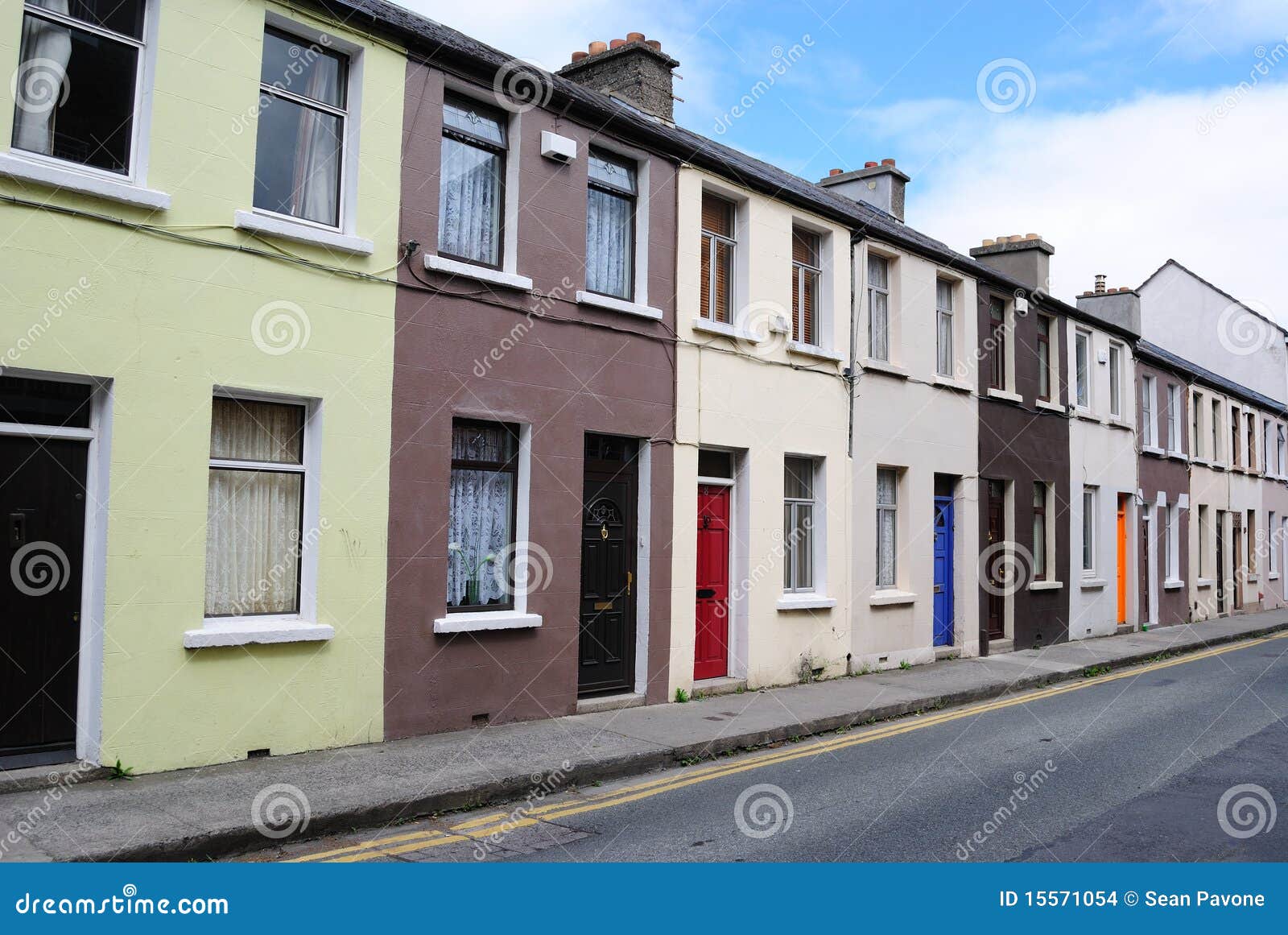 Row Houses stock photo. Image of home, windows, architecture - 15571054