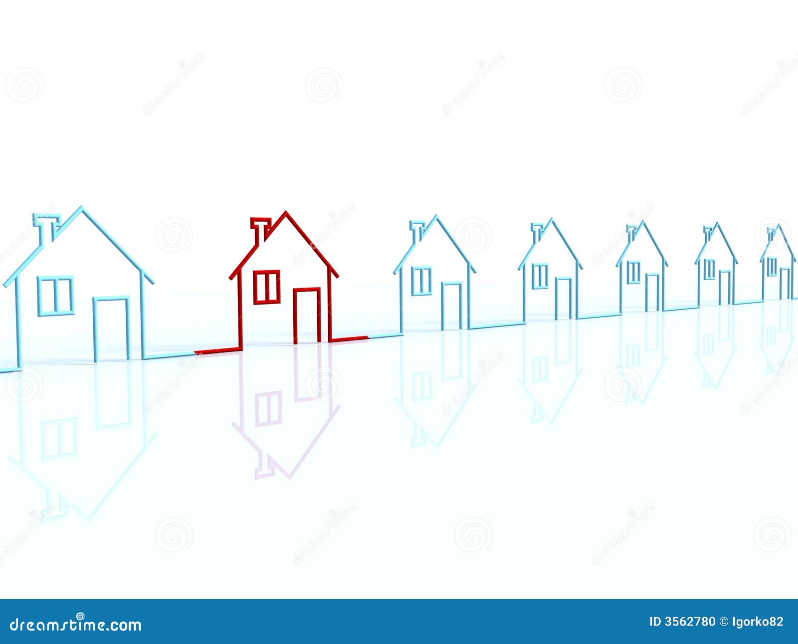 The row of houses stock illustration. Illustration of apartment - 3562780