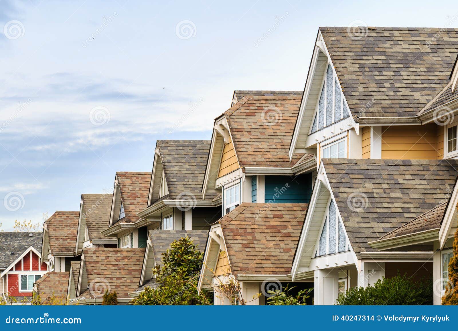 Row of houses stock photo. Image of modern, property - 40247314