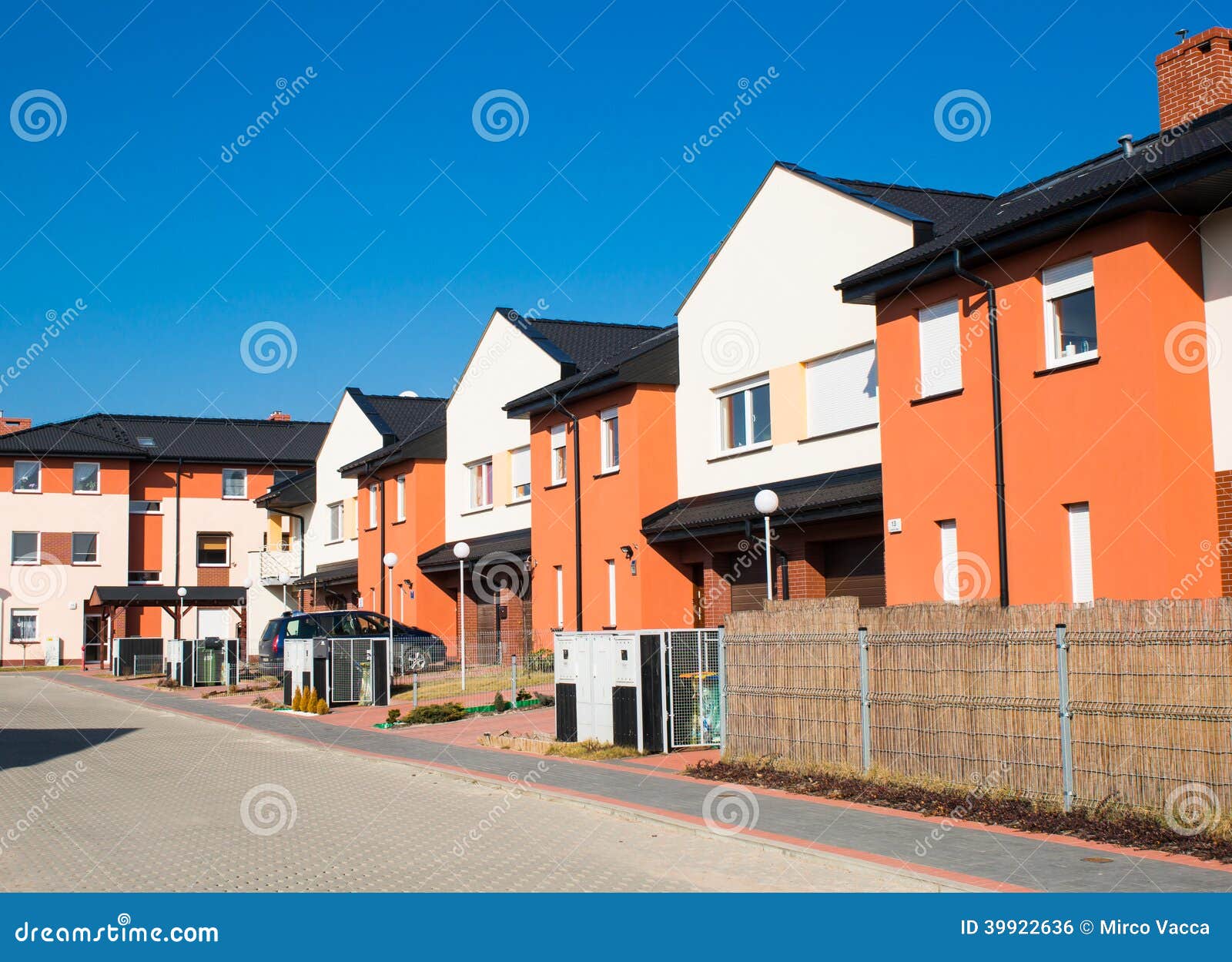 Row of houses stock photo. Image of houses, buildings - 39922636
