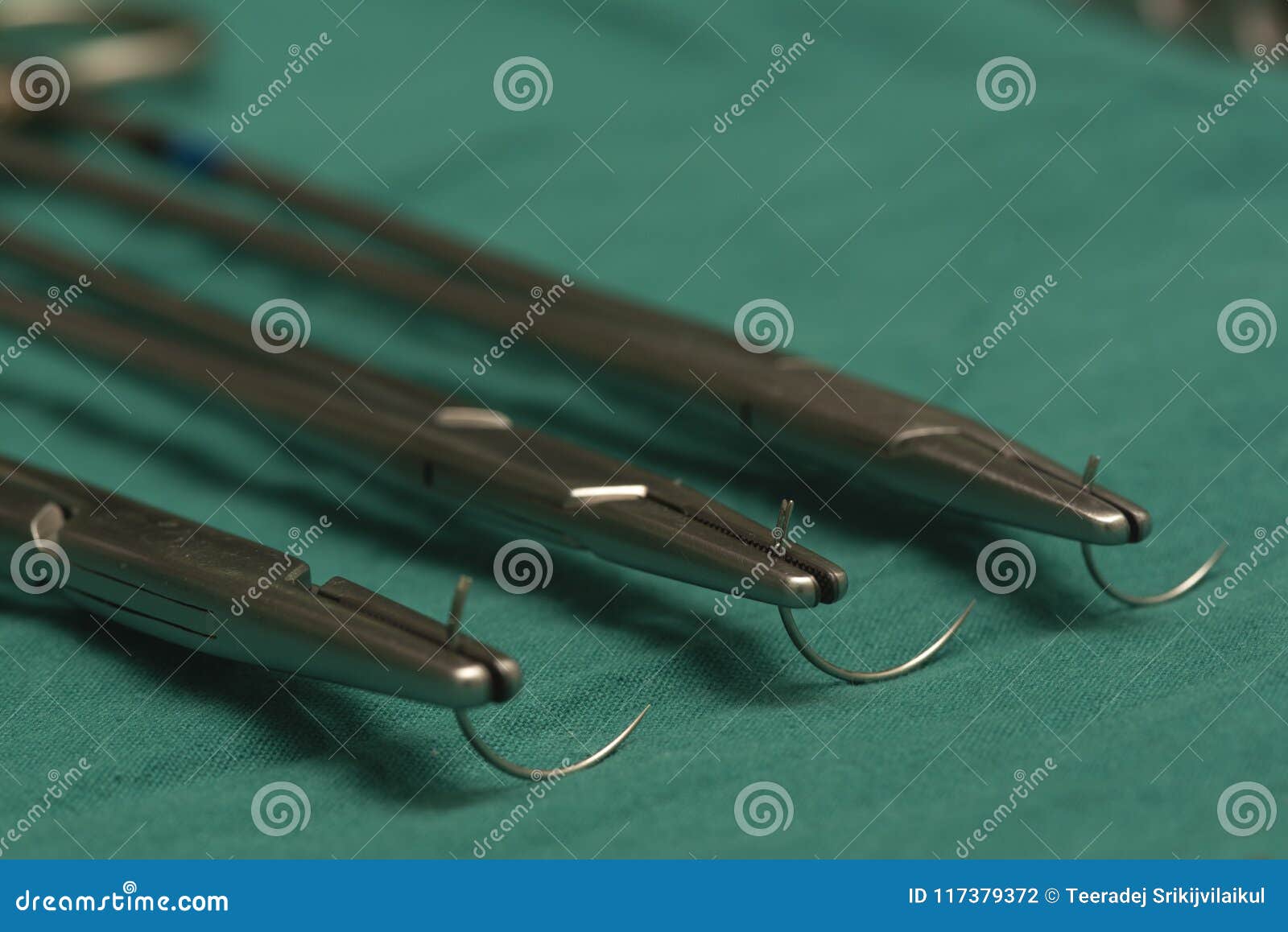 Three Needle Holders and Empty Needles Stock Photo - Image of supplies ...