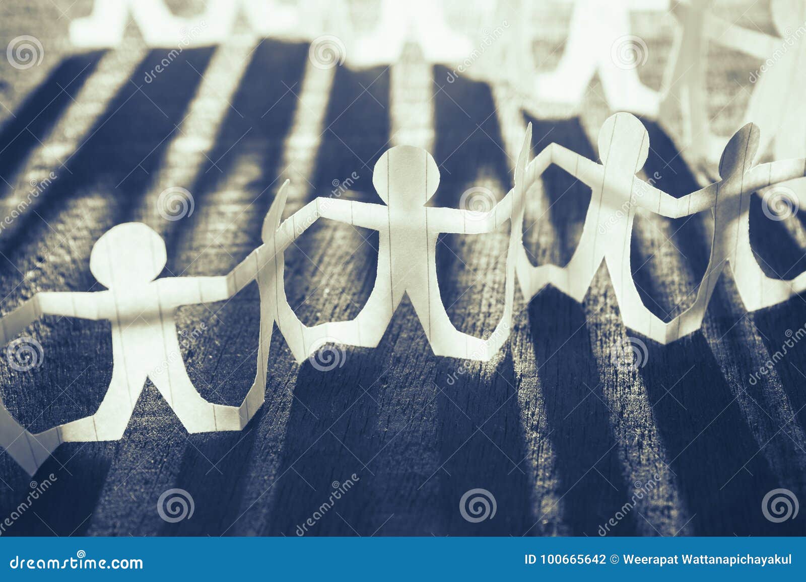 Row of Human Chain stock photo. Image of companions - 100665642