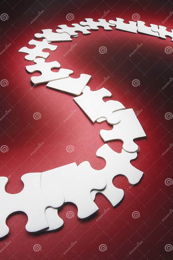 Row of Jigsaw Puzzle Pieces Stock Photo - Image of hobby, puzzle: 7317774