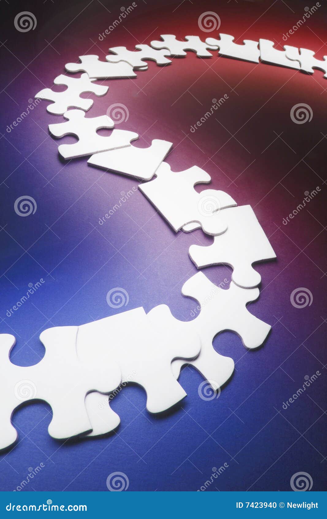Row of Jigsaw Puzzle Pieces Stock Photo - Image of vertical, pieces ...