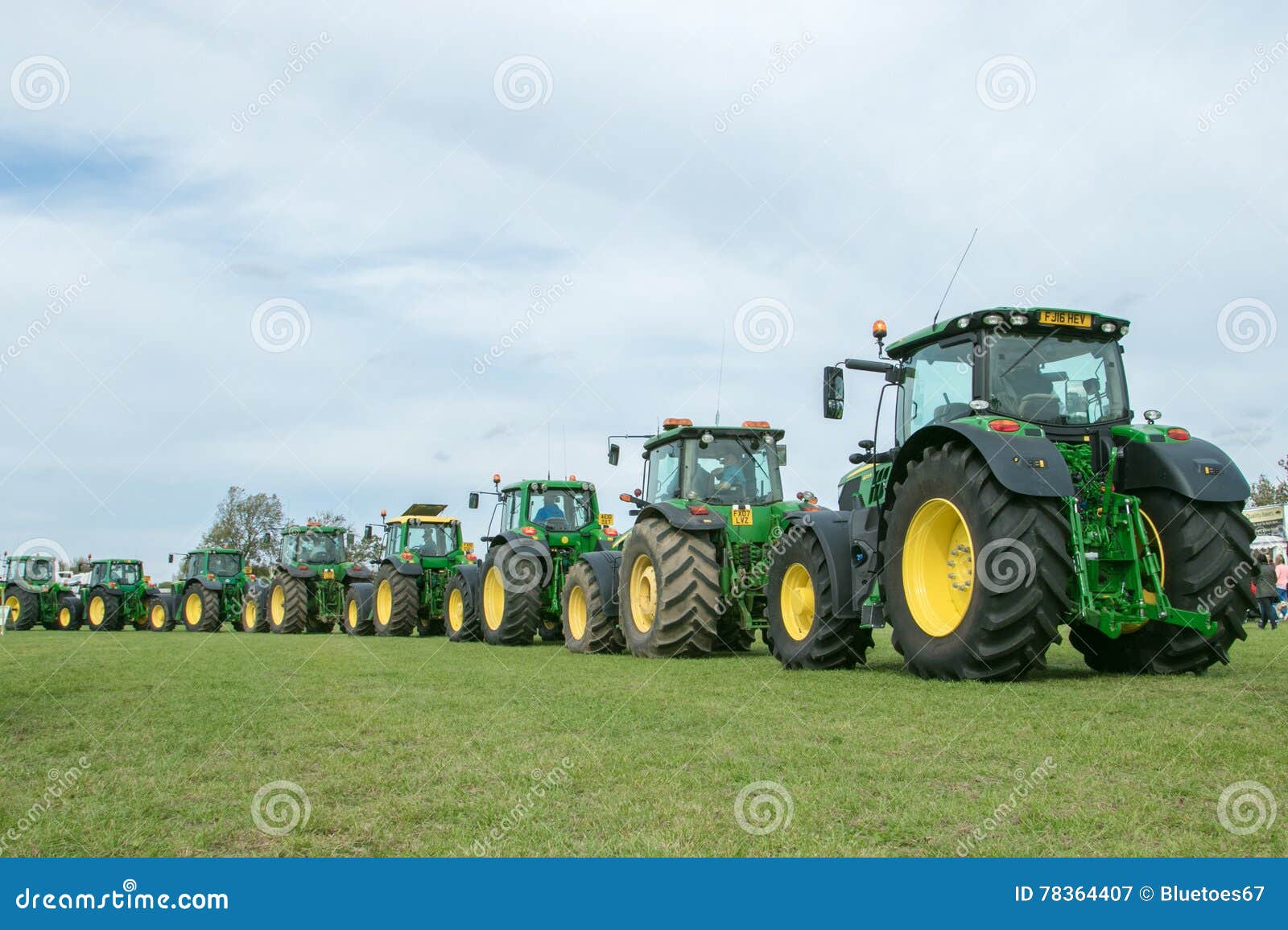 A Row of John Deere Tractors at Show Editorial Photography - Image of ...